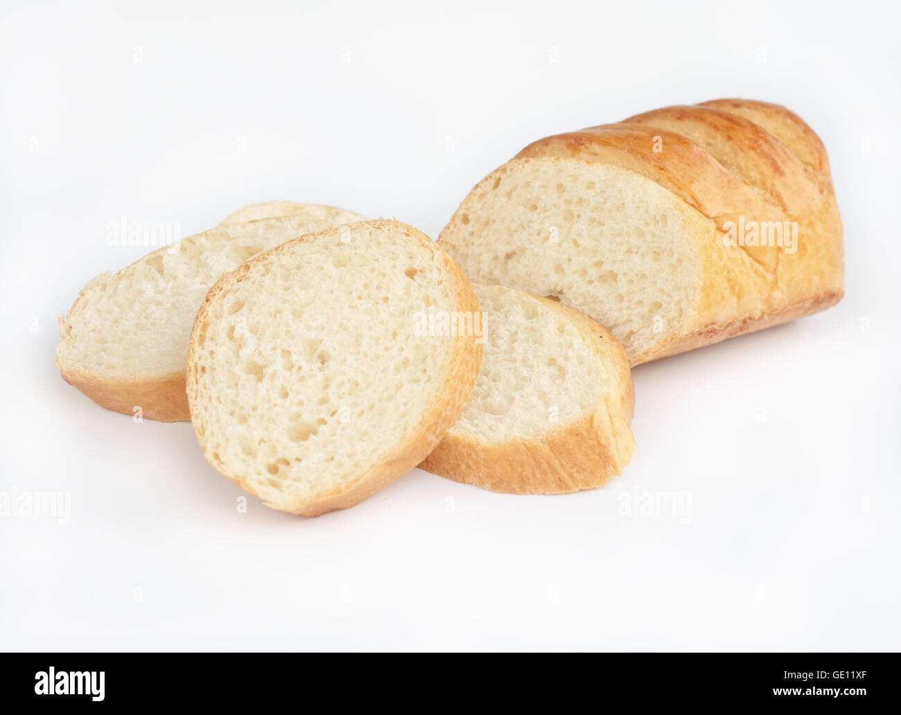 delicious bread isolated on white background Stock Photo - Alamy