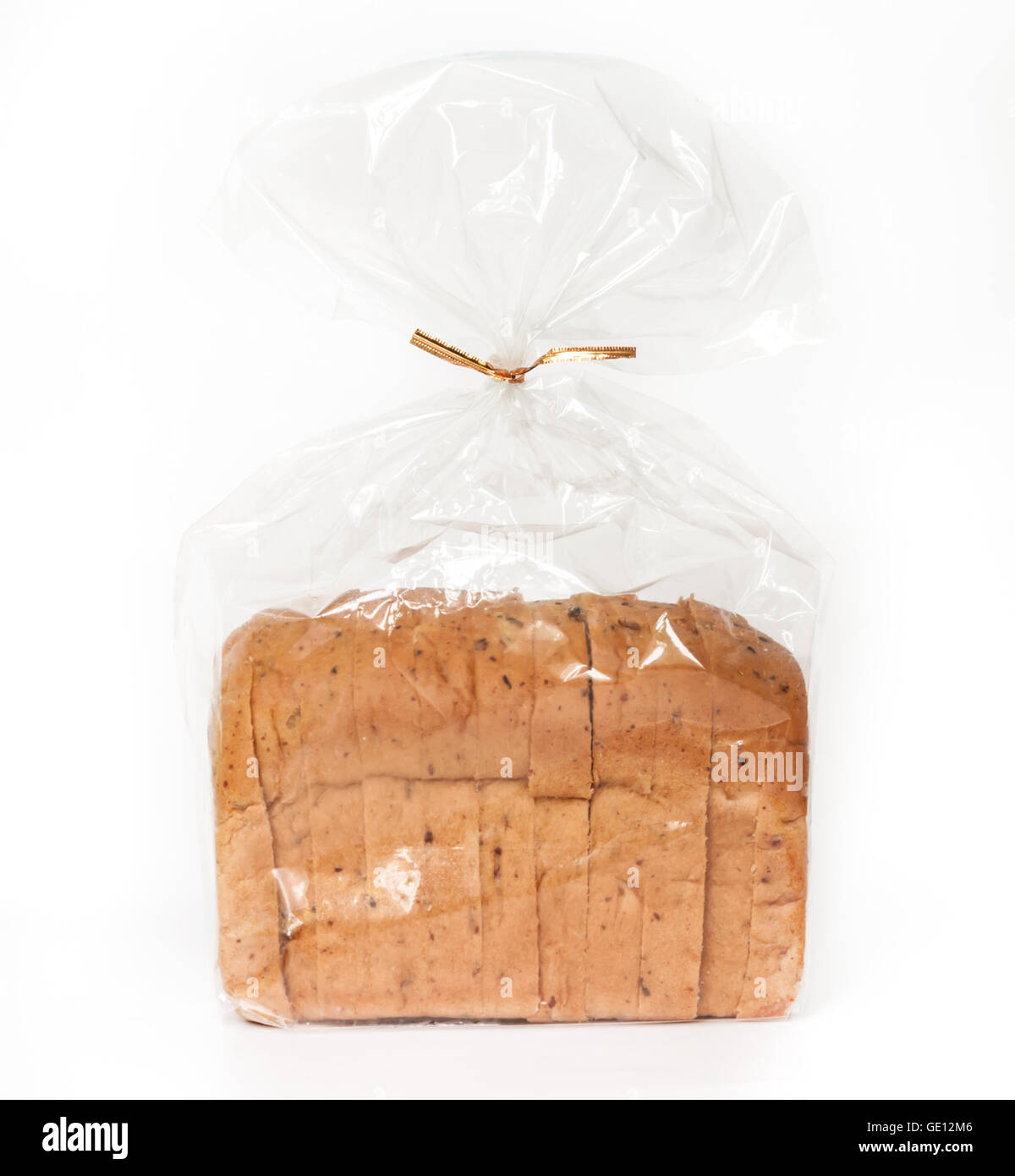 Homemade slided bread isolated on white background Stock Photo - Alamy