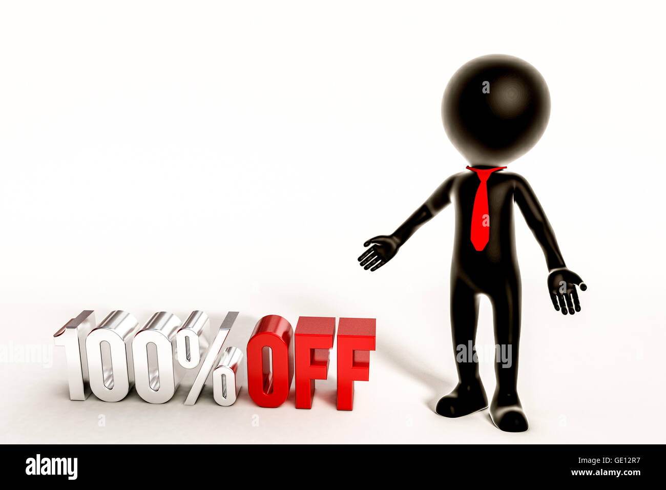 3d illustration of a 3d man isolated on white background Stock Photo ...