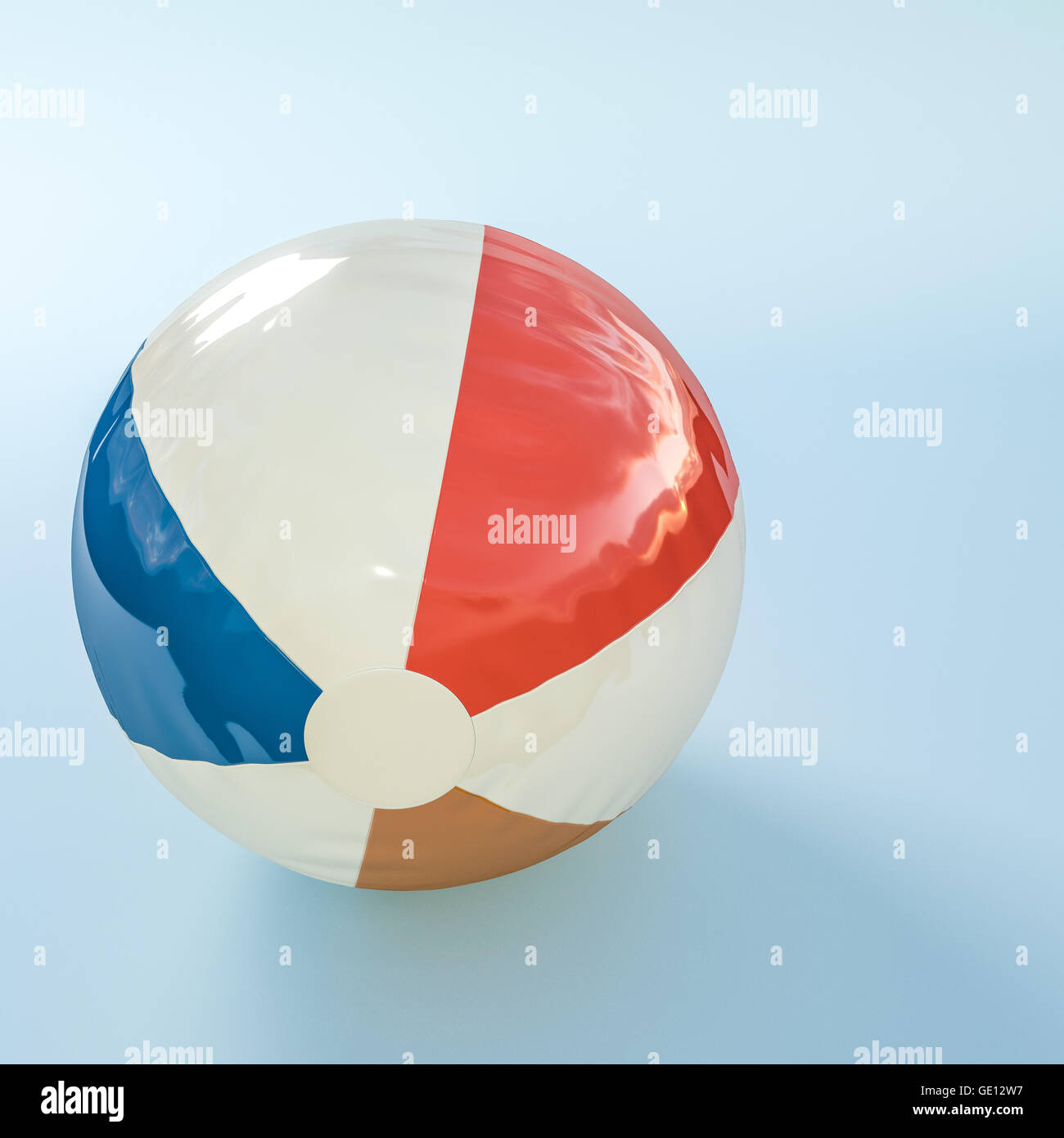 3d illustration of a plastic beach ball Stock Photo - Alamy