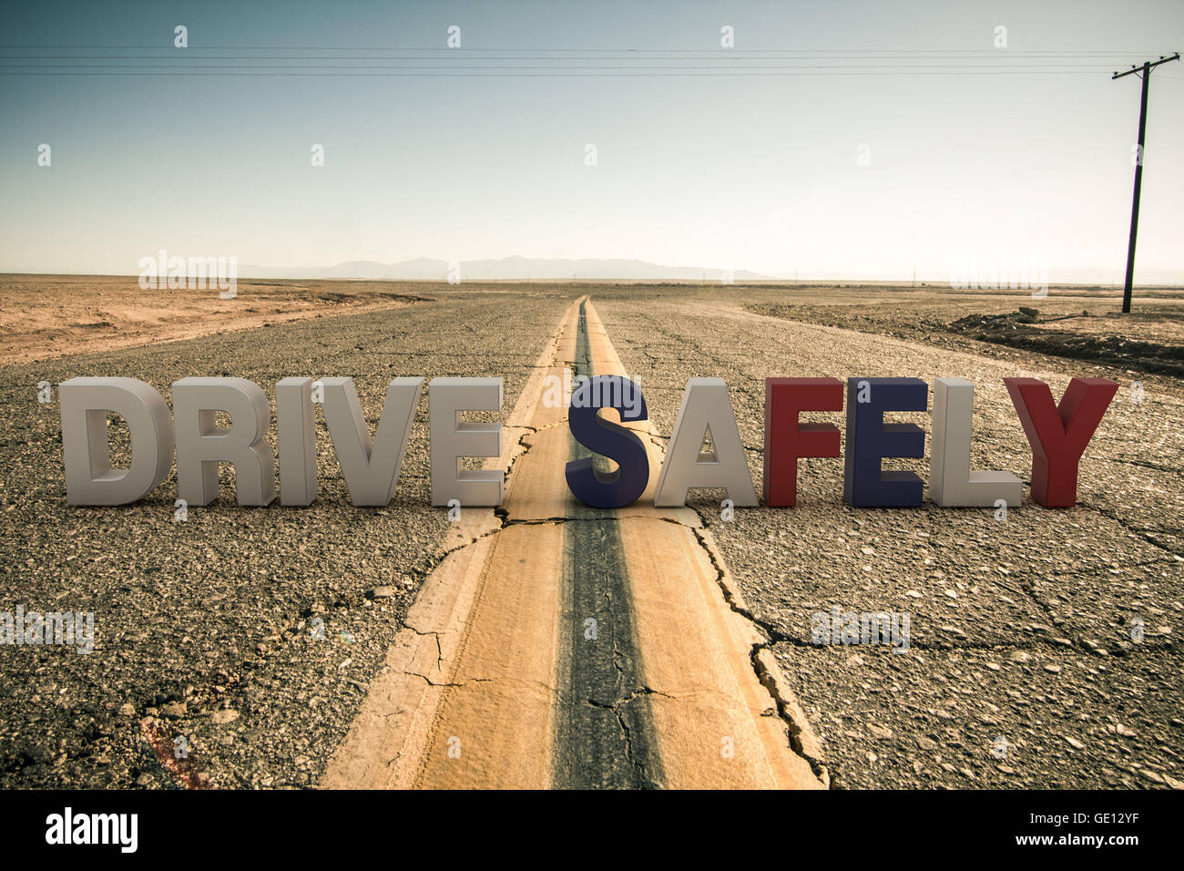 Drive Safely Sign High Resolution Stock Photography and Images - Alamy