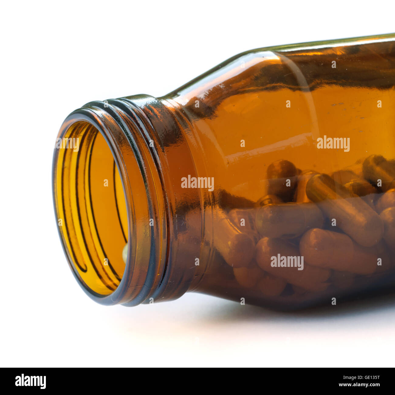 Herbal medicine in medical bottle Stock Photo - Alamy