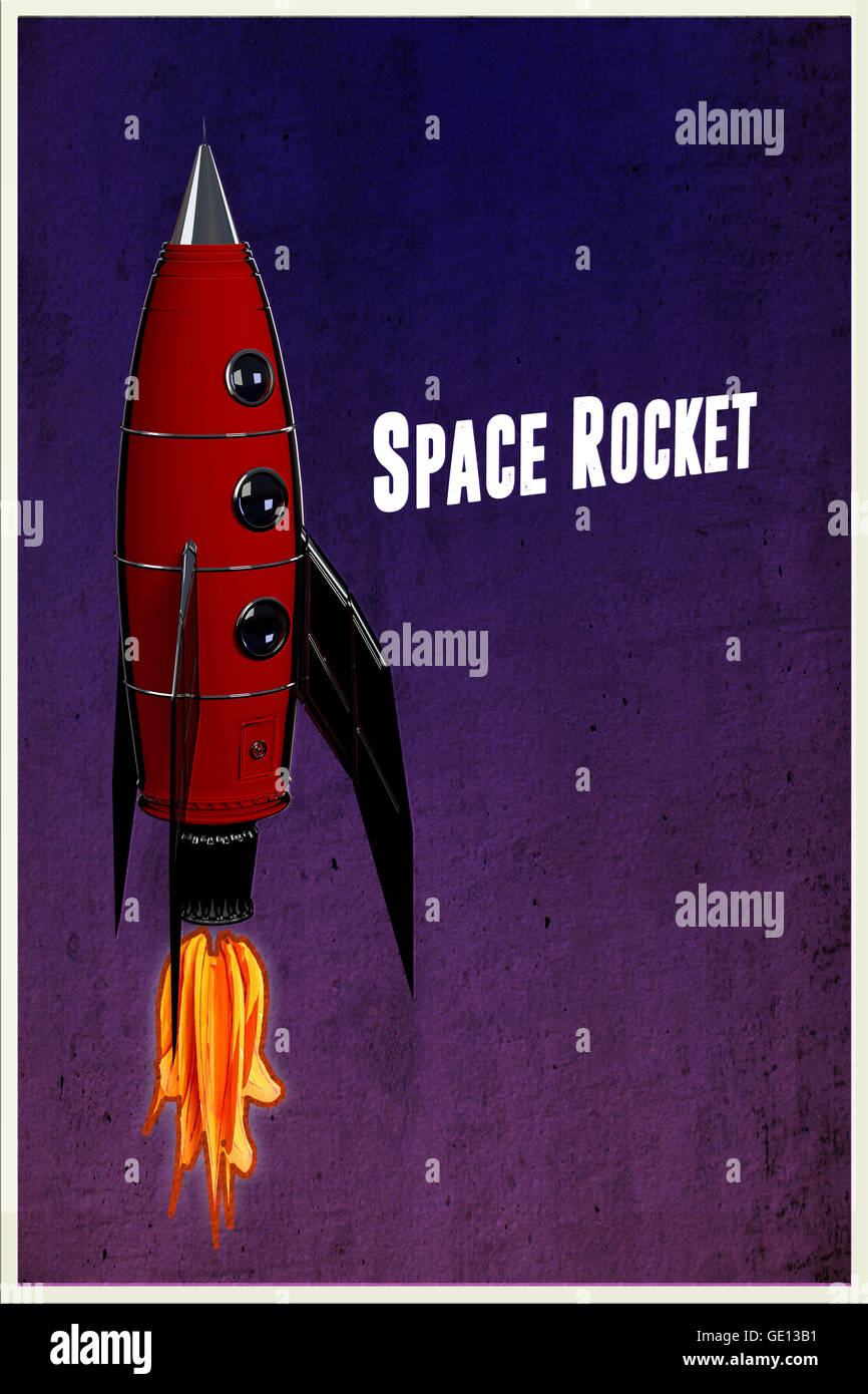 3d illustration of a space rocket Stock Photo - Alamy