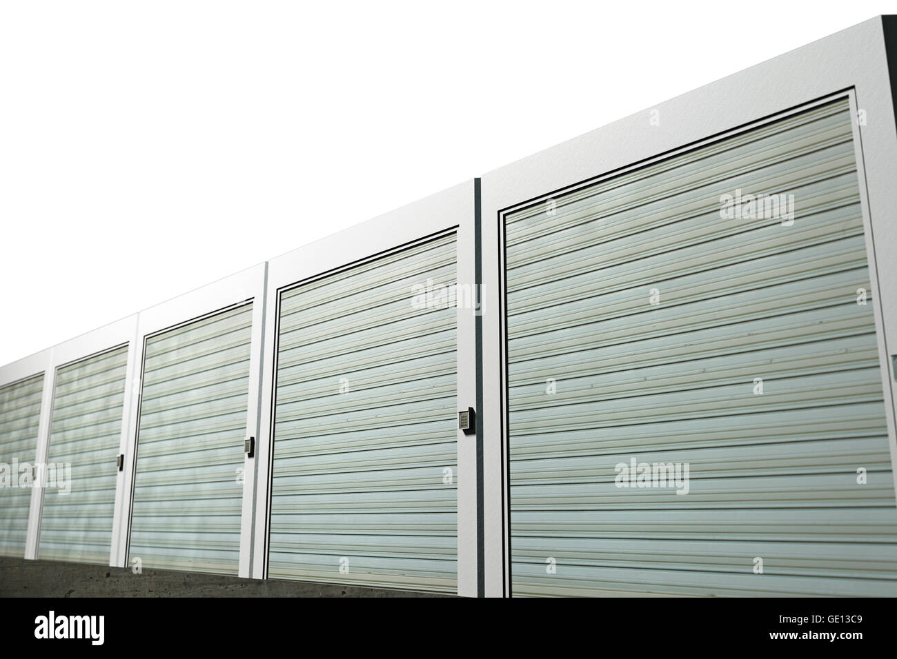 storage units isolated on white background Stock Photo - Alamy