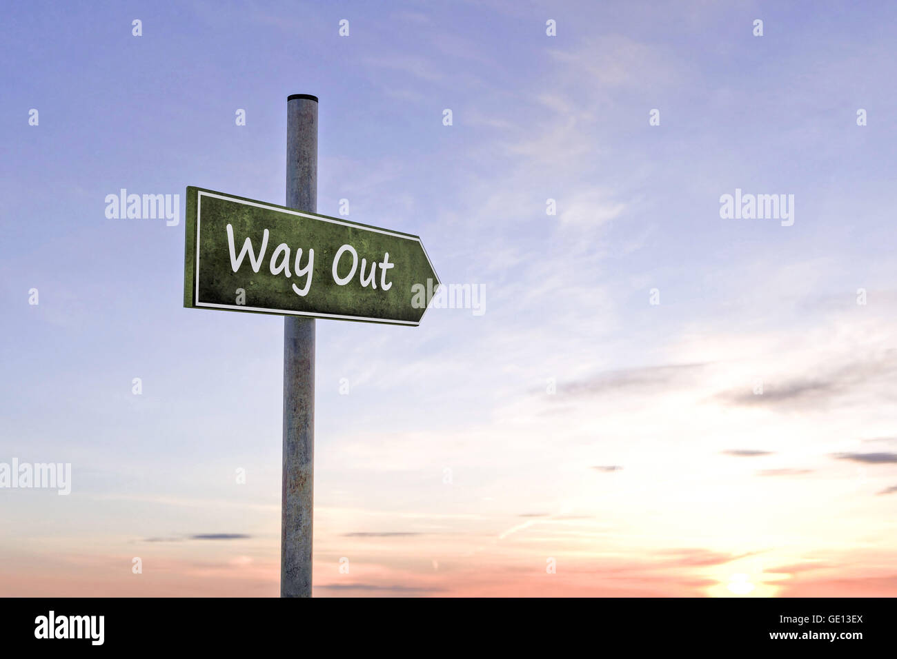 3d illustration of a street sign Stock Photo - Alamy