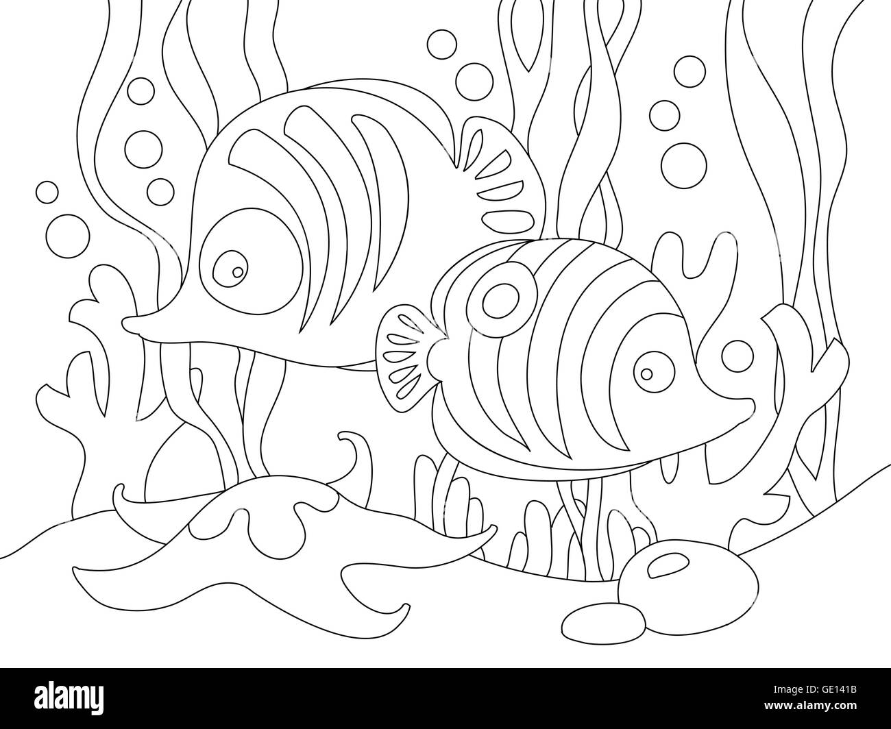 Sea fish under water Black and White Stock Photos & Images - Alamy