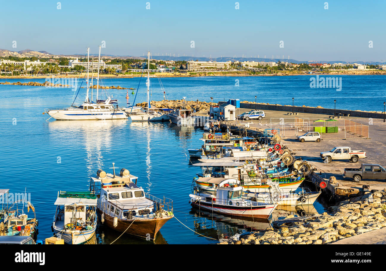 Yachts in Harbour of Paphos - Cyprus Stock Photo - Alamy