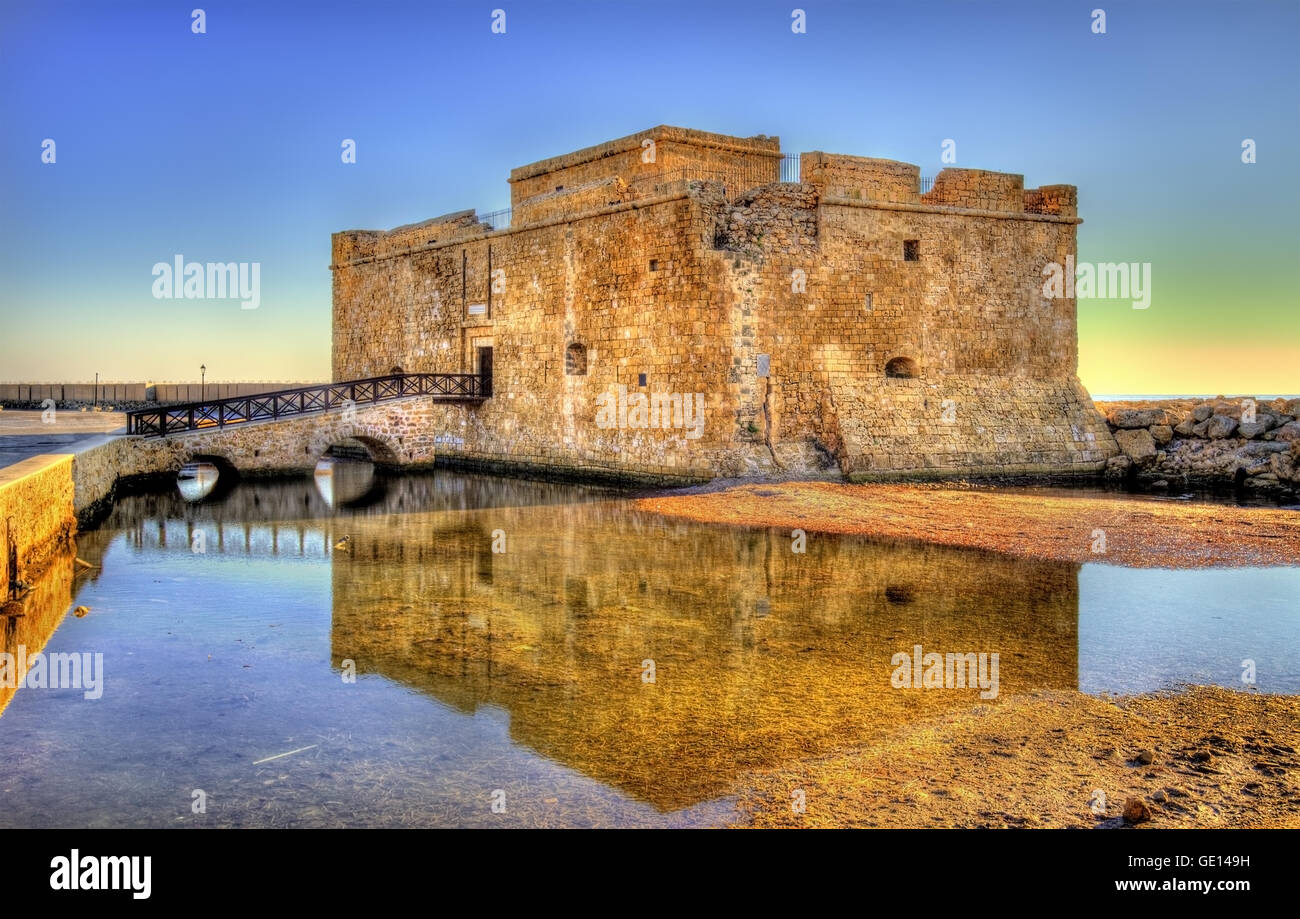 Paphos castle harbour tourist hi-res stock photography and images - Alamy