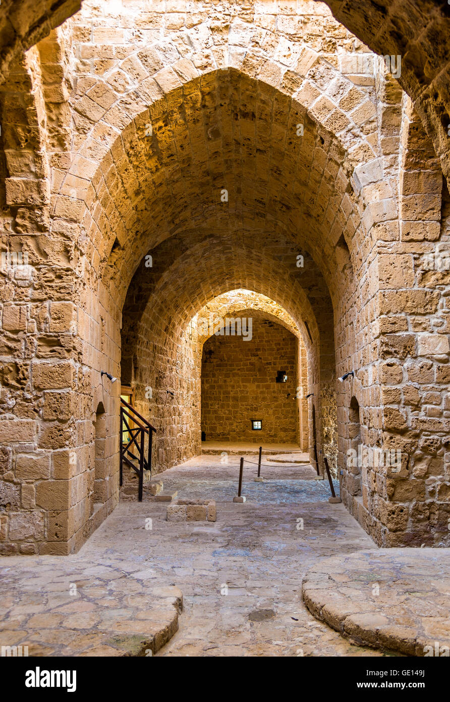 Interior of Paphos Castle - Cyprus Stock Photo - Alamy