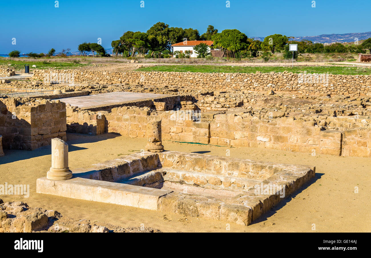 Ancient ruins in Paphos Archaeological Park - Cyprus Stock Photo - Alamy