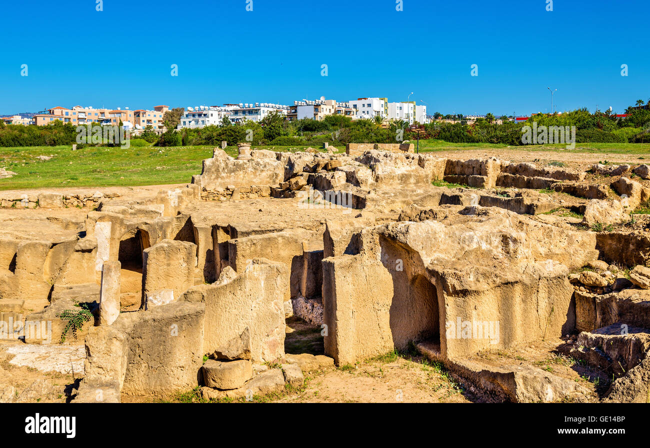 Tombs of the Kings, an ancient necropolis in Paphos - Cyprus Stock ...