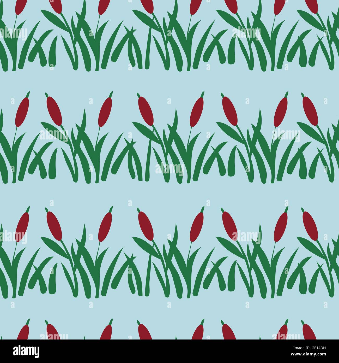 Seamless pattern with reed in water Stock Vector Image & Art - Alamy