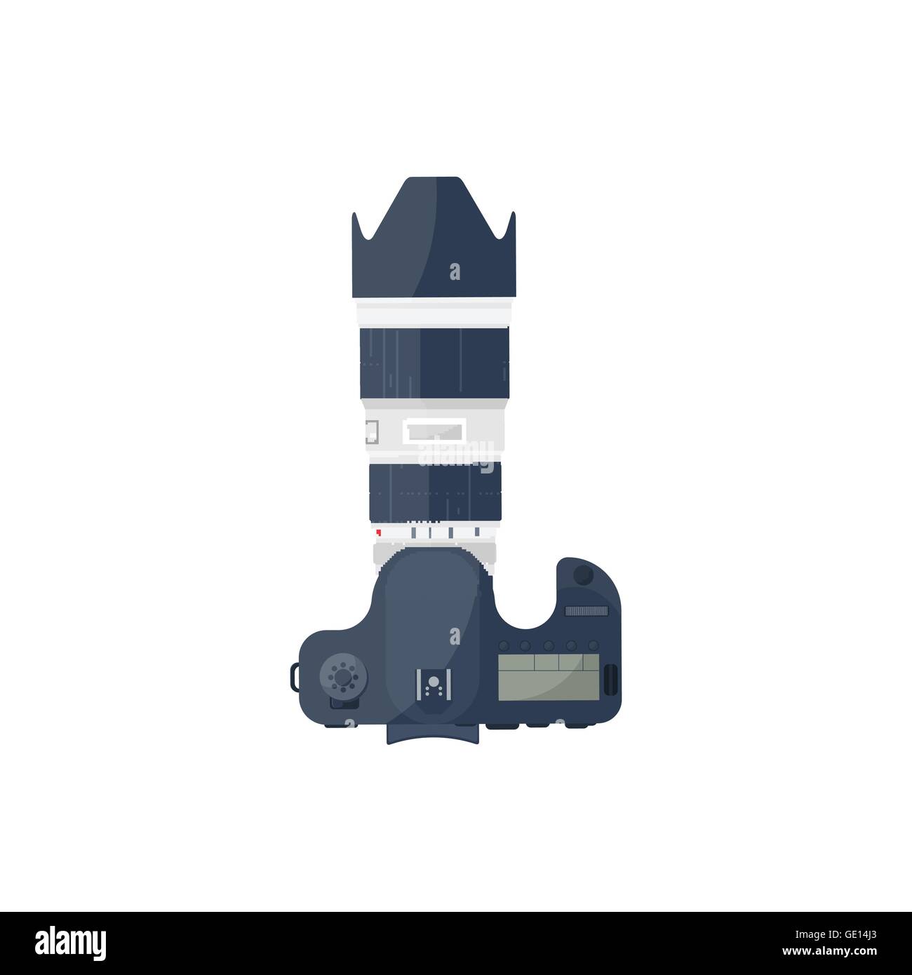 Realistic camera photography media Cut Out Stock Images & Pictures - Alamy