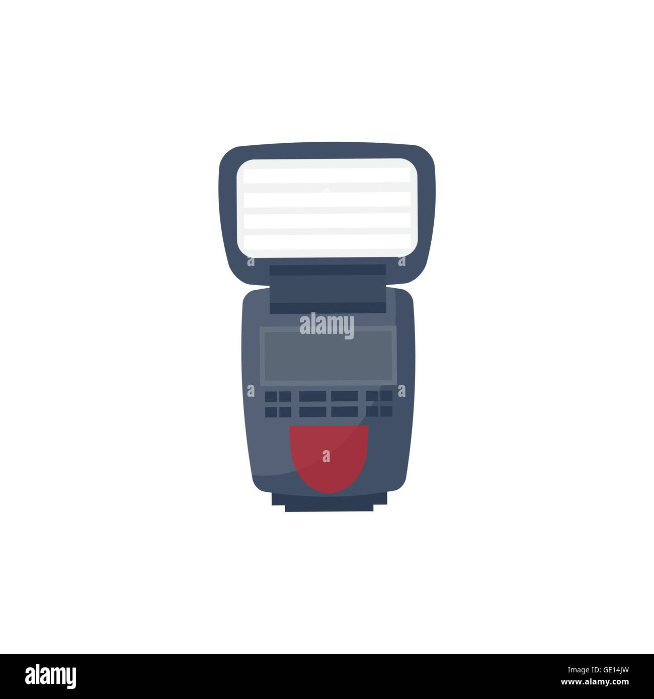 Camera flash in a flat style. Photography art. Photoshooting. Studio ...