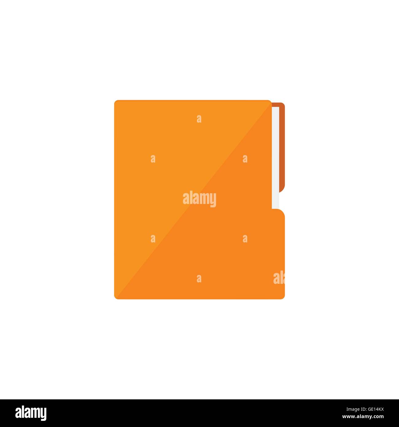 Folder with papers in a flat style. Vector illustration Stock Vector ...