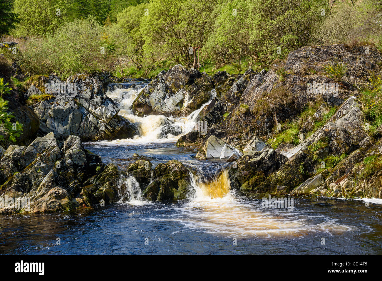 Pool Ness waterfall, Big Water of Fleet, near Gatehouse of Fleet ...