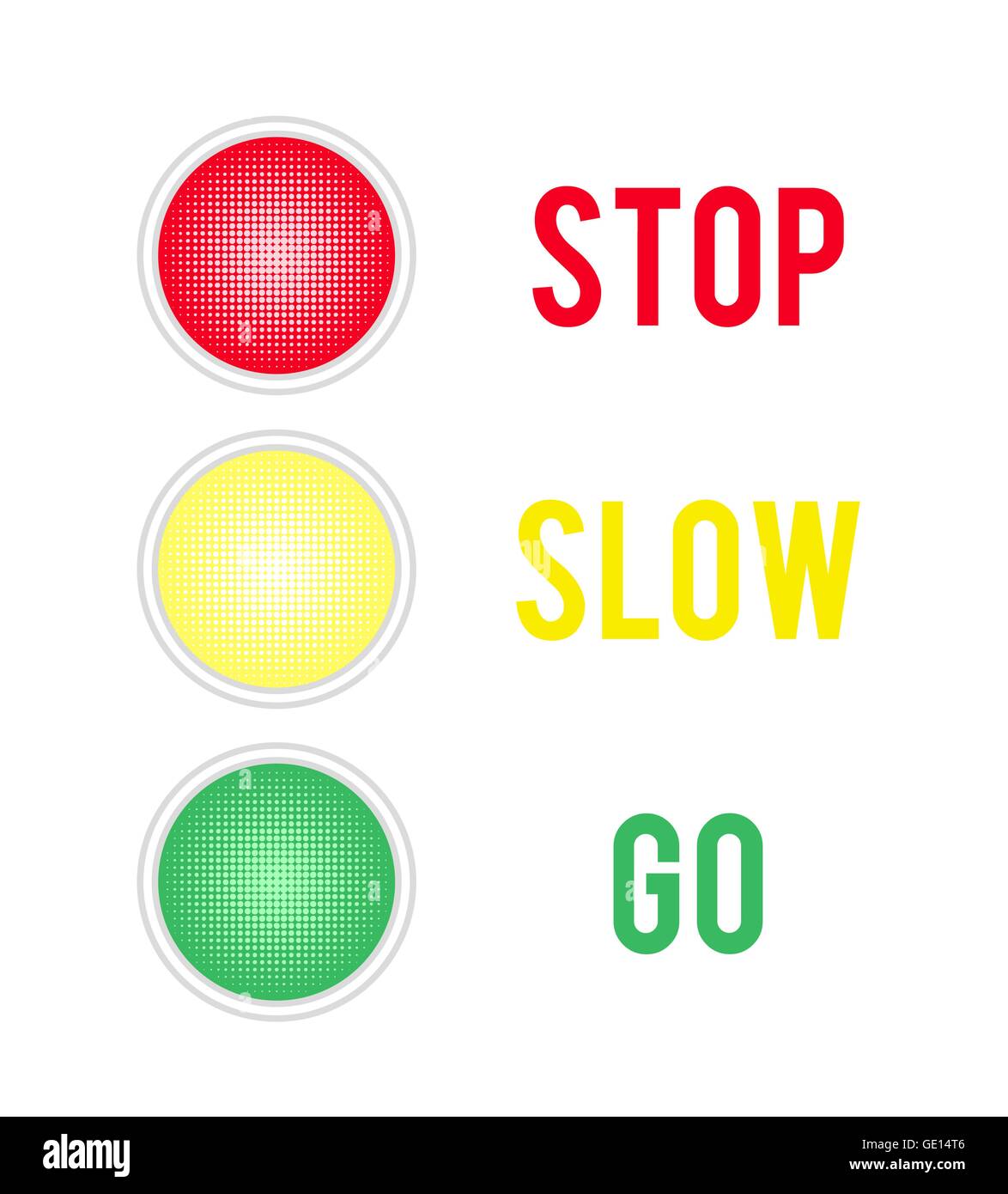 Abstract traffic color lights Stock Vector Images - Alamy