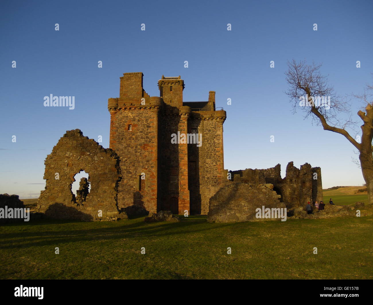 Scottish Castle ruin, Balvaird Castle, Central Scotland Stock Photo - Alamy