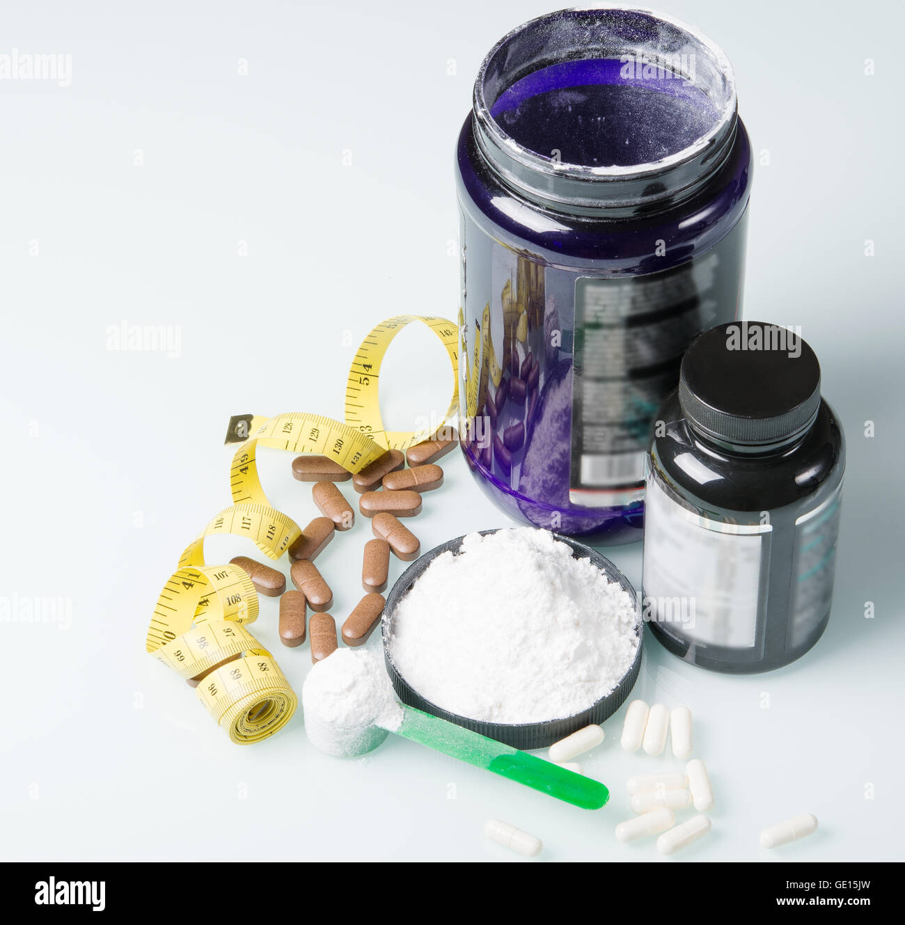 Protein powder scoop glass hi-res stock photography and images - Alamy