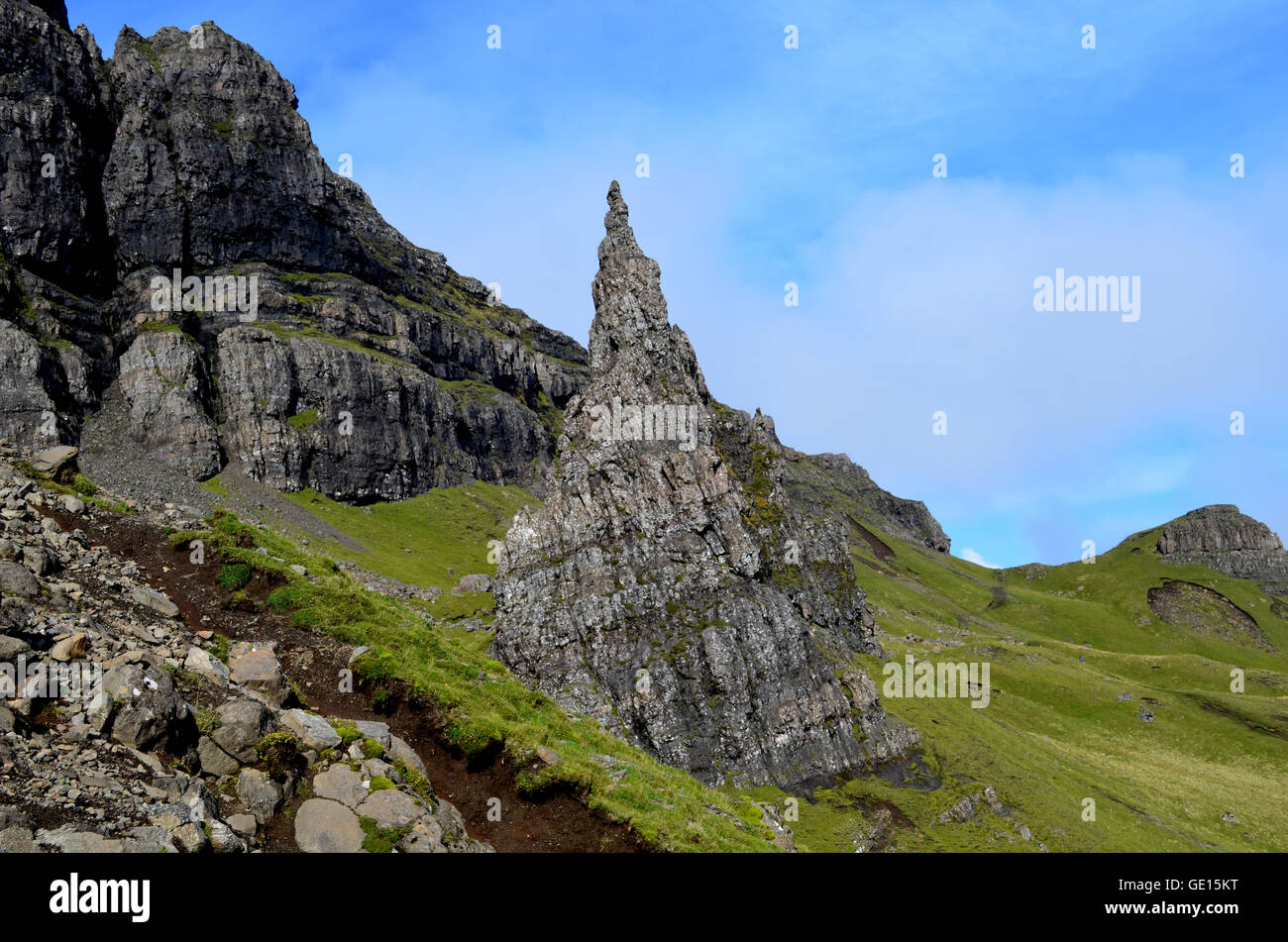Landscape at the Old Man of Storr in Scotland Stock Photo - Alamy