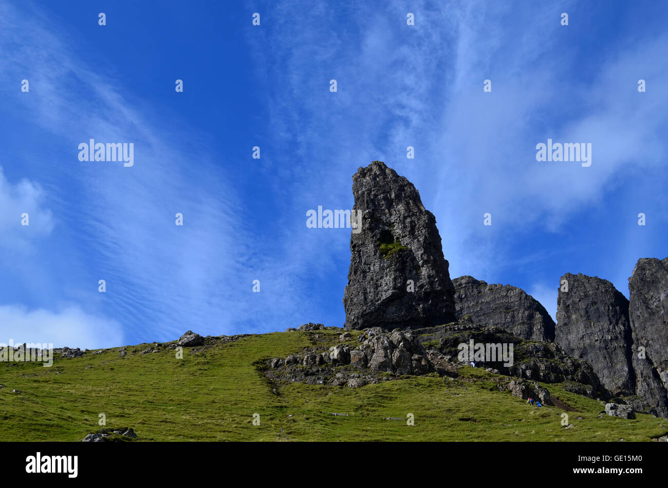Old Man of Storr rock formation on the Isle of Skye in Scotland Stock ...