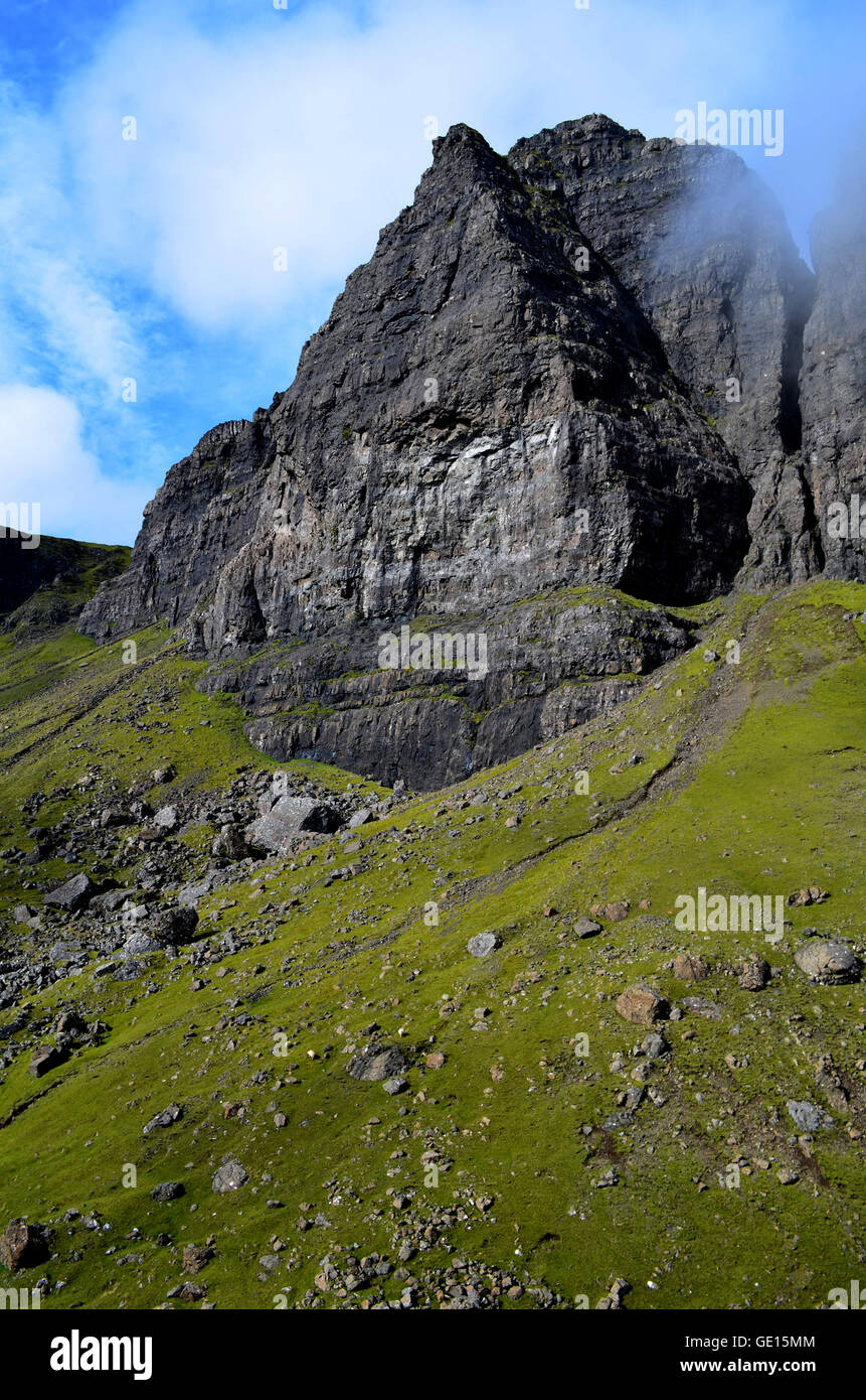 Scottish Old Man of Storr rock formation on the Isle of Skye Stock ...