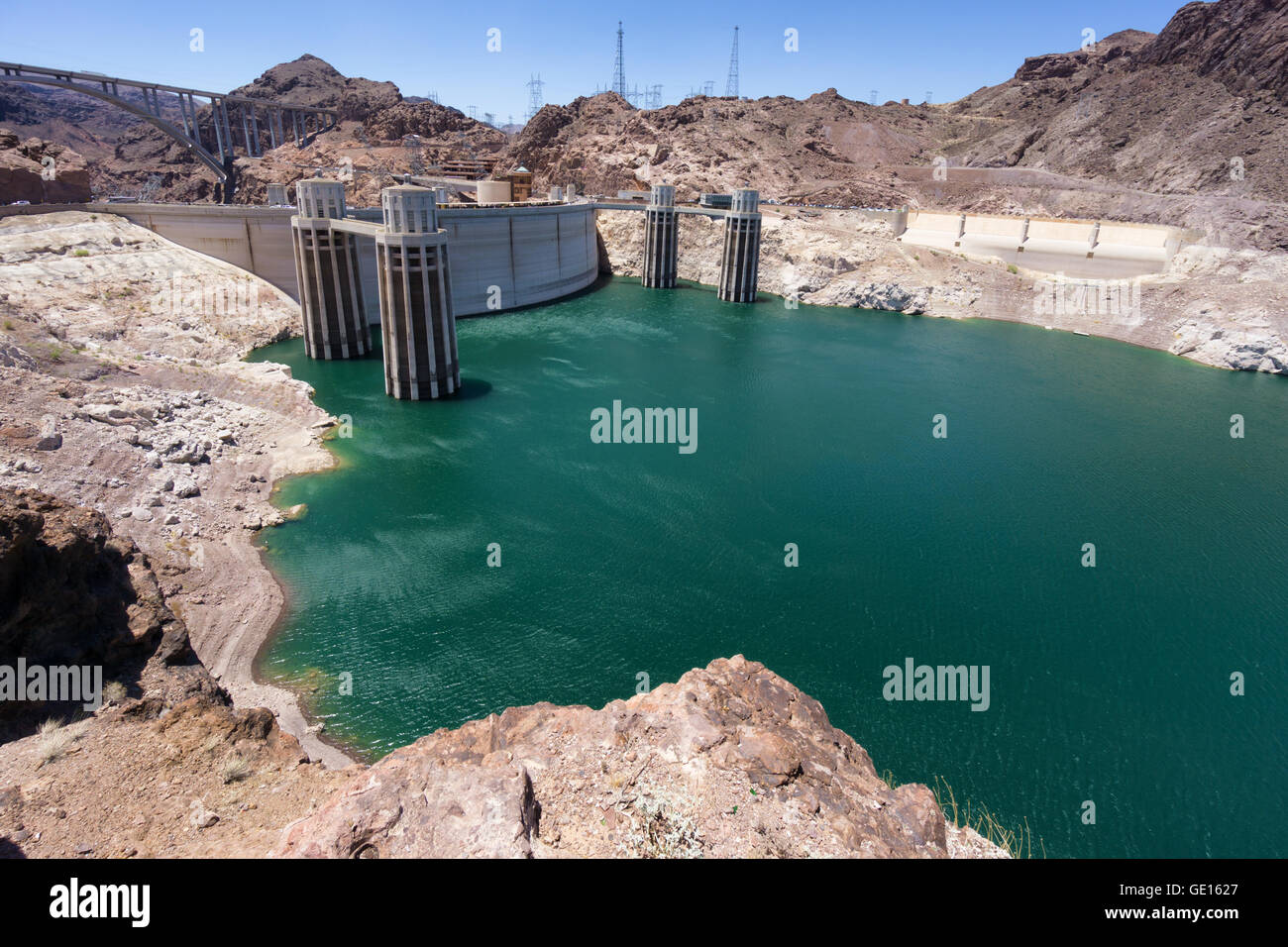 Hoover dam hydroelectric plant Stock Photo - Alamy