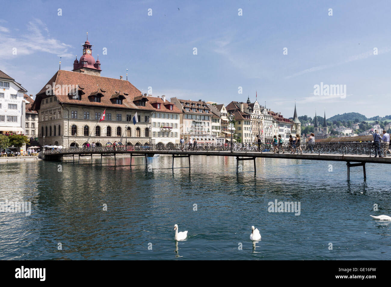Lucerne Historical Buildings Switzerland Stock Photo - Alamy