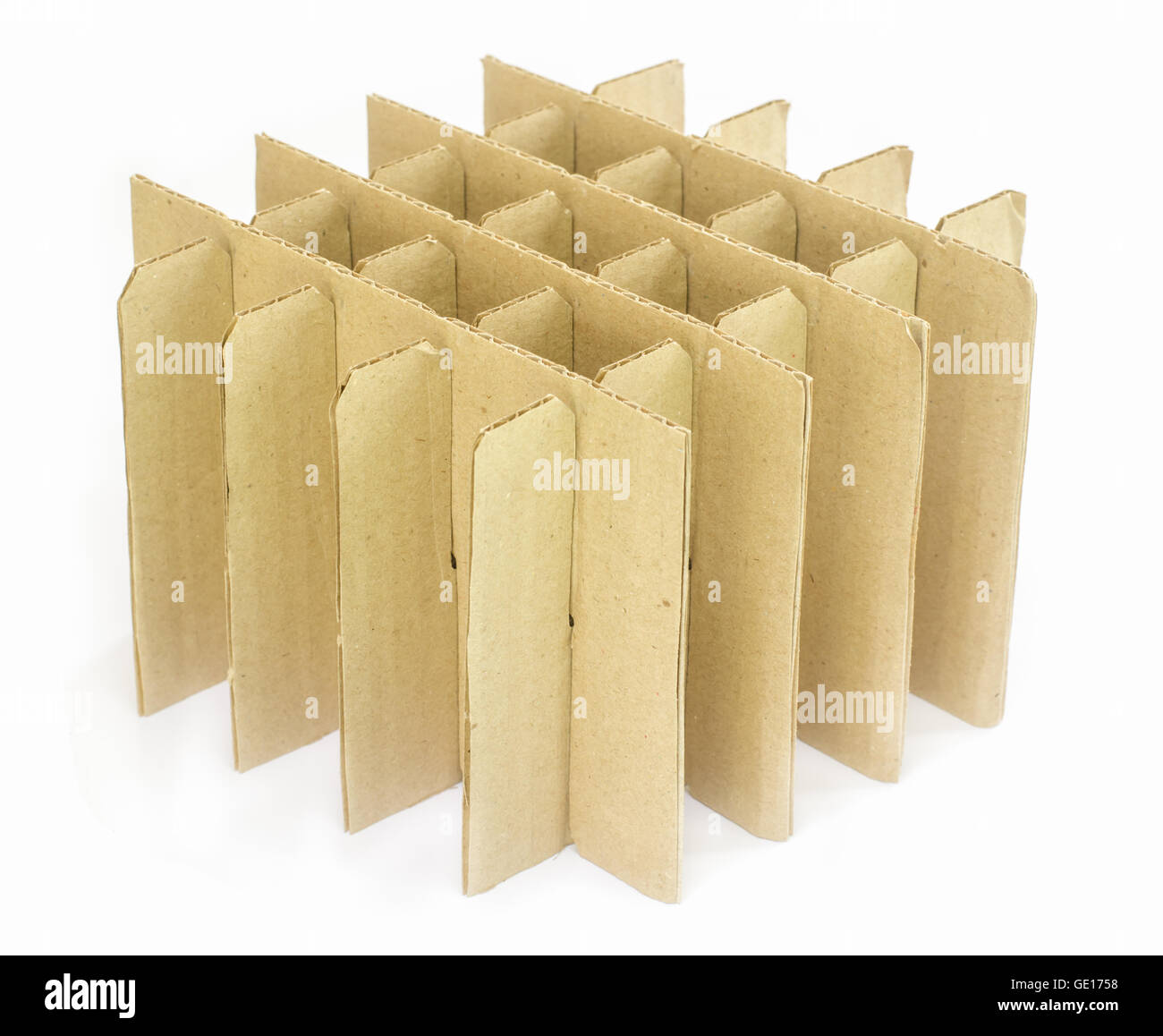 Cardboard paper model isolated over white background Stock Photo - Alamy