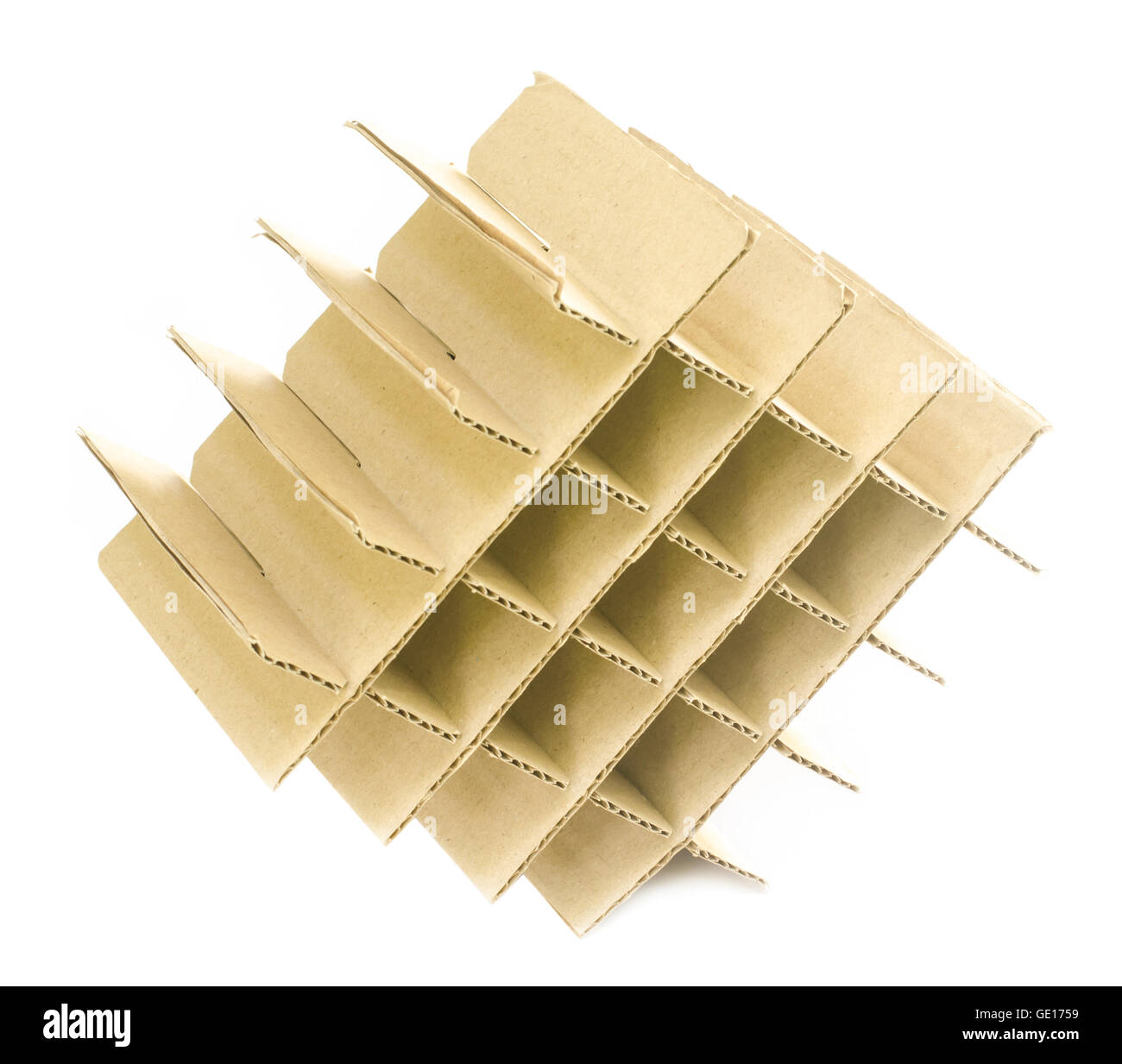 Cardboard paper model isolated over white background Stock Photo - Alamy