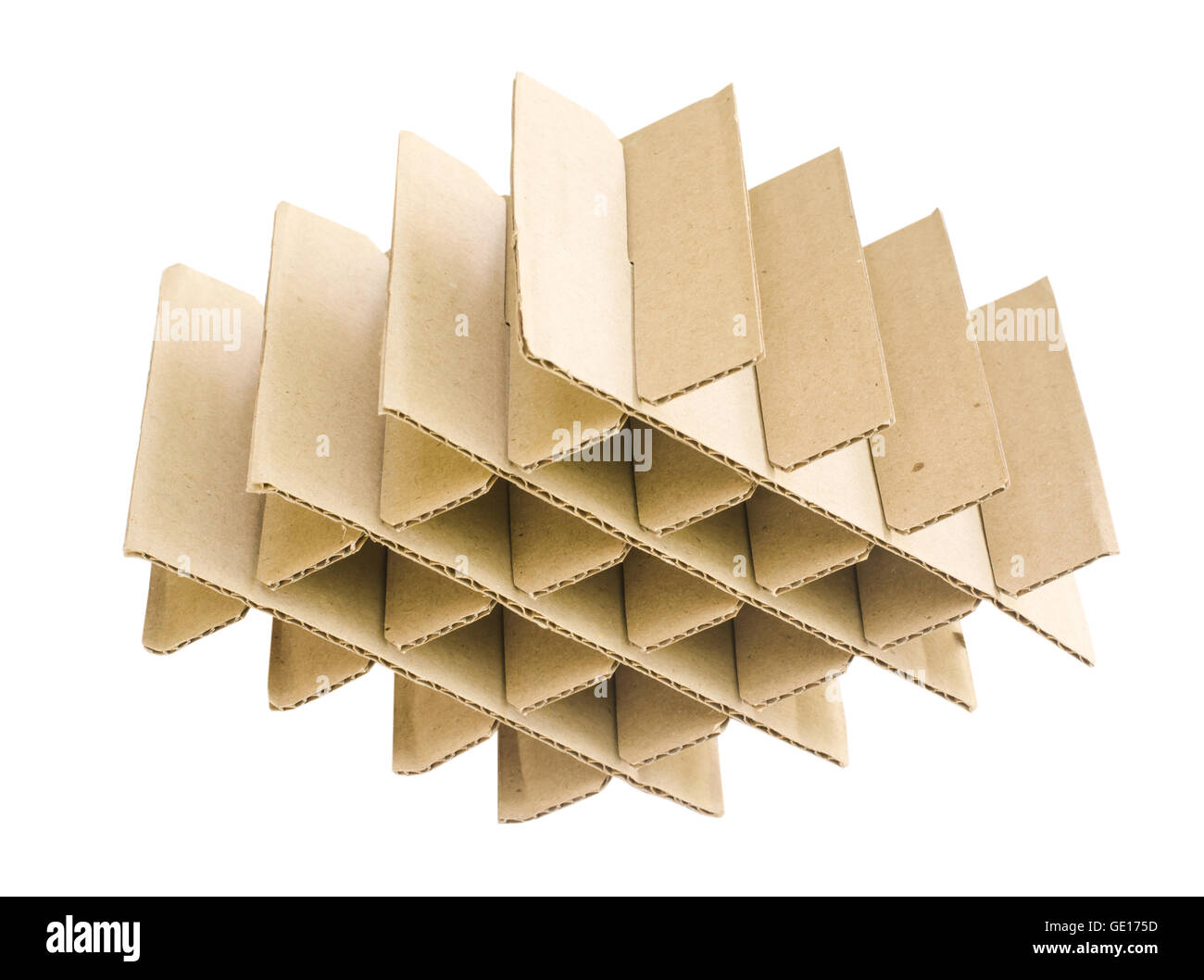 Cardboard paper model isolated over white background Stock Photo - Alamy