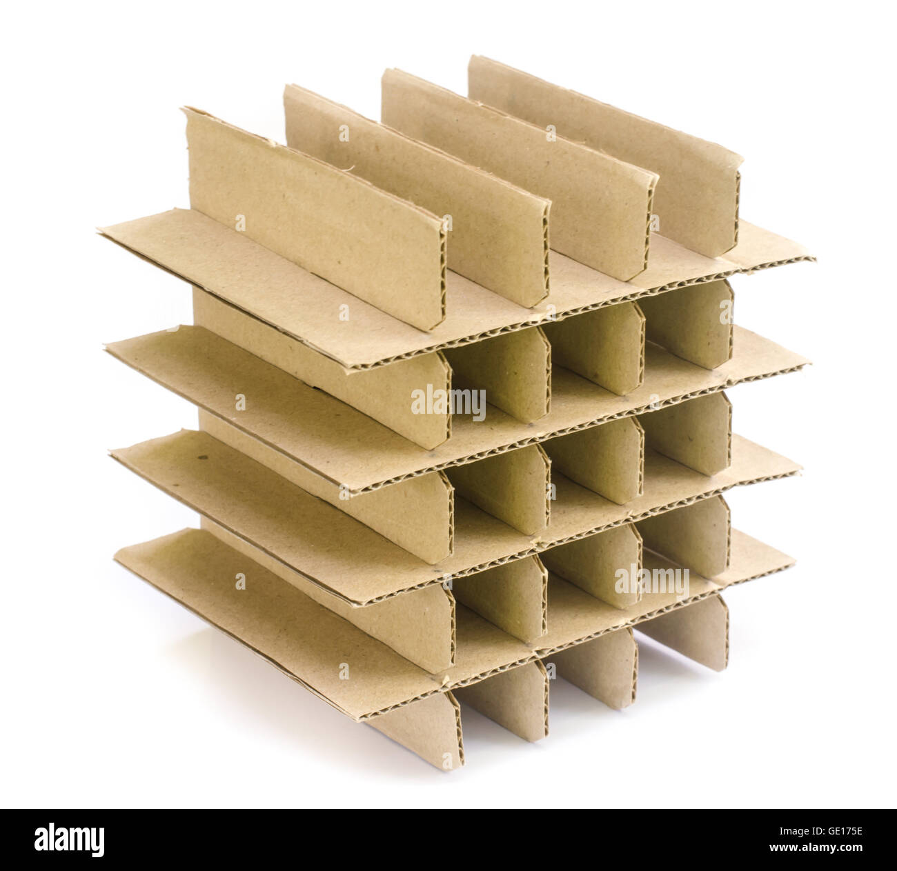 Cardboard paper model isolated over white background Stock Photo - Alamy
