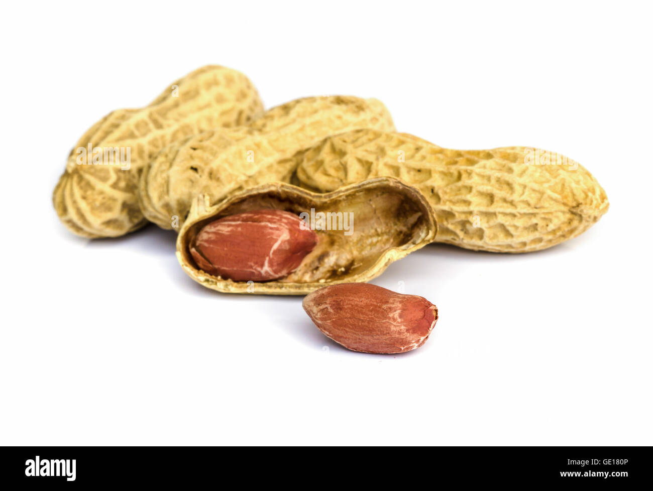 peanut or ground nut ,food Snack isolated on white background Stock ...