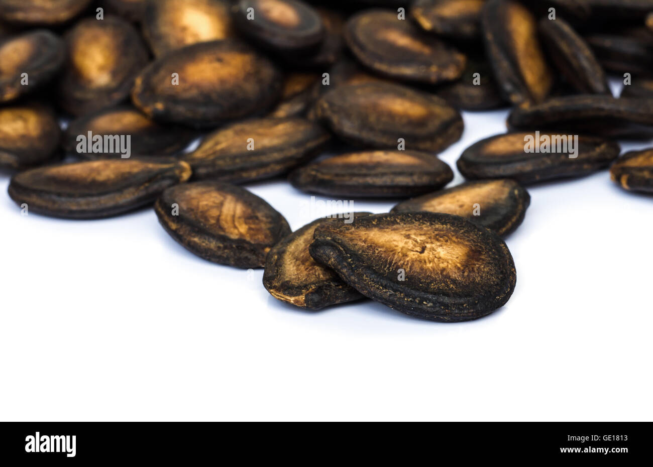 roasted watermelon seed , Food Snack on white background Stock Photo ...