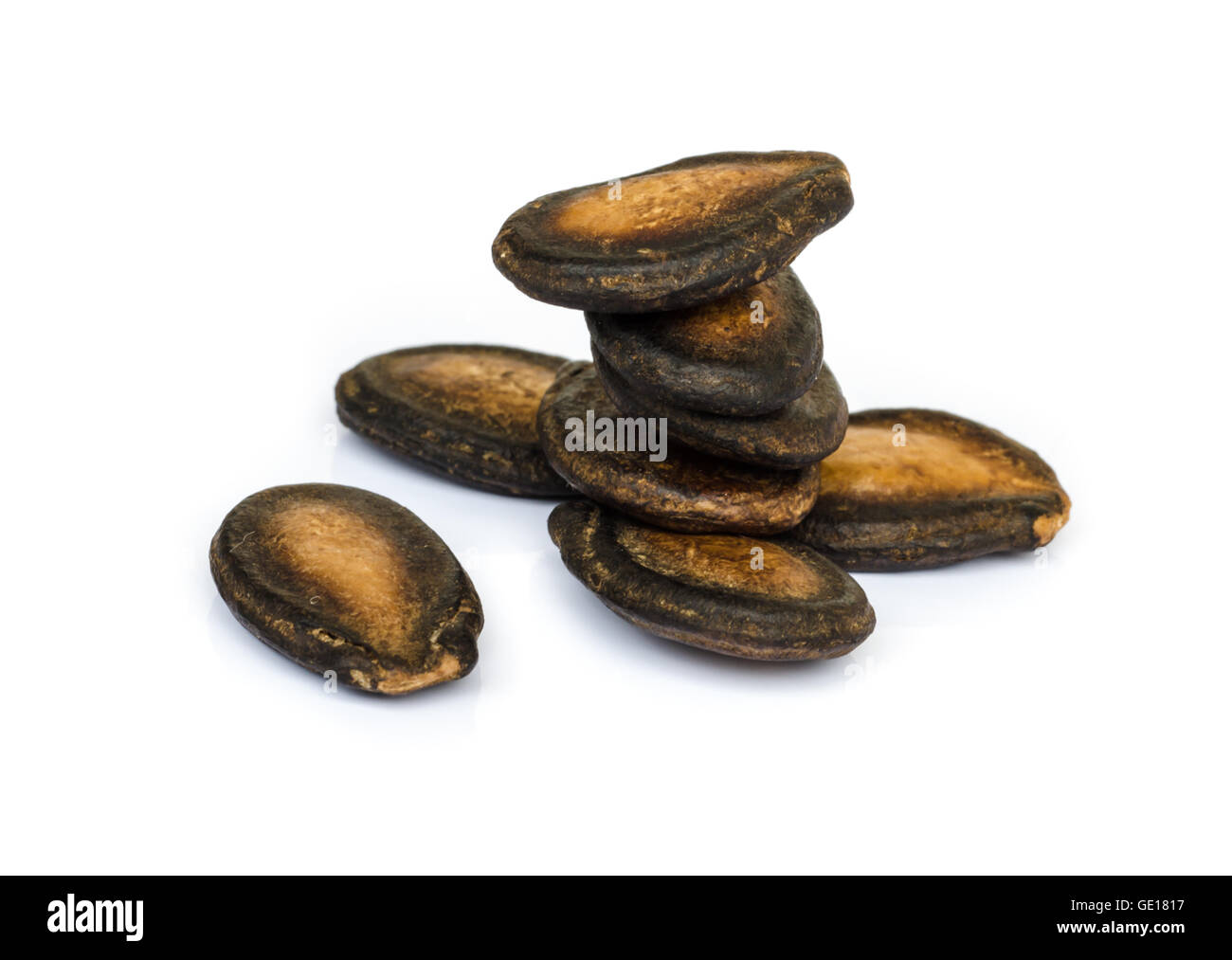 roasted watermelon seed , Food Snack on white background Stock Photo ...