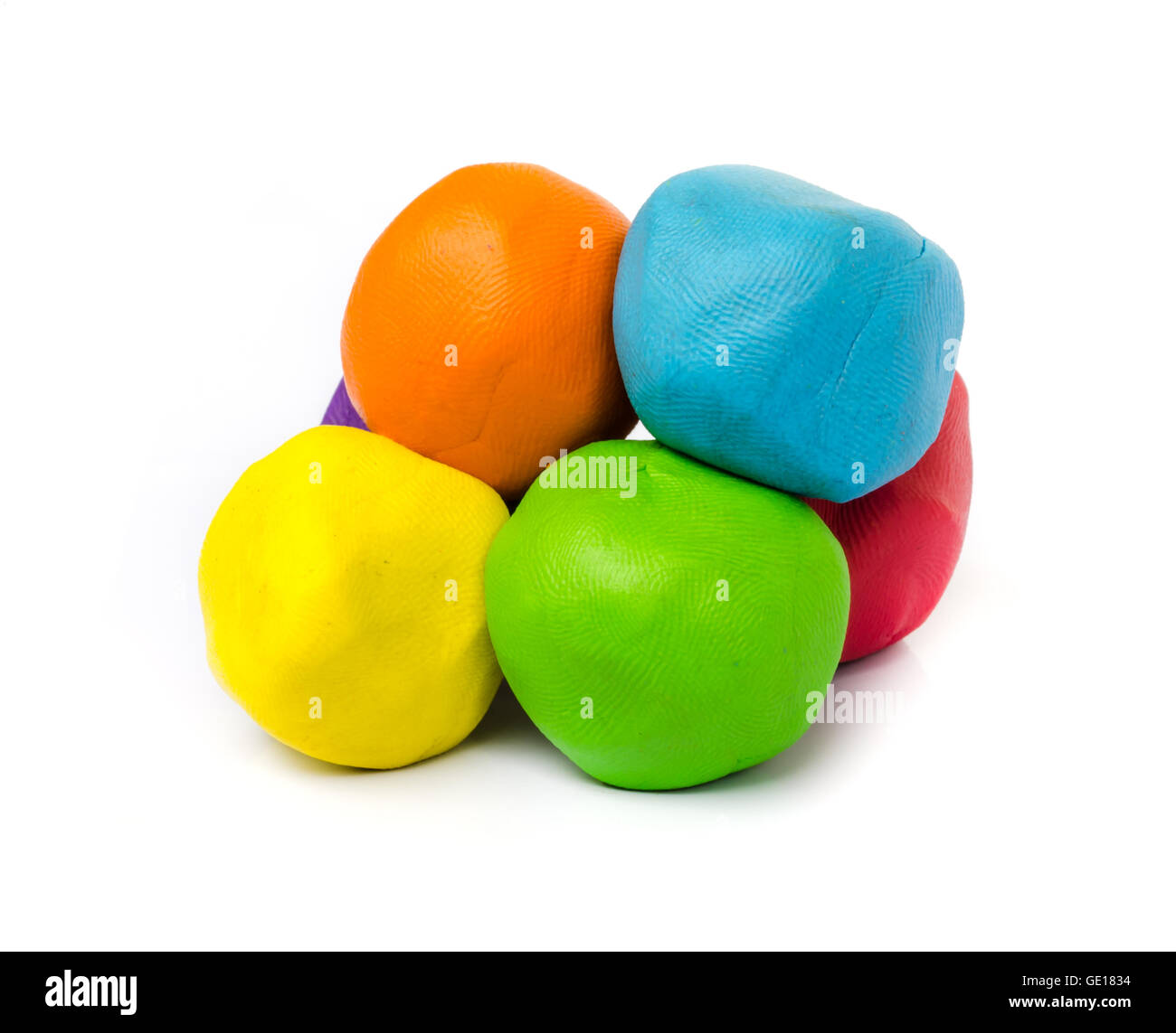 ball of plasticine on white background Stock Photo - Alamy