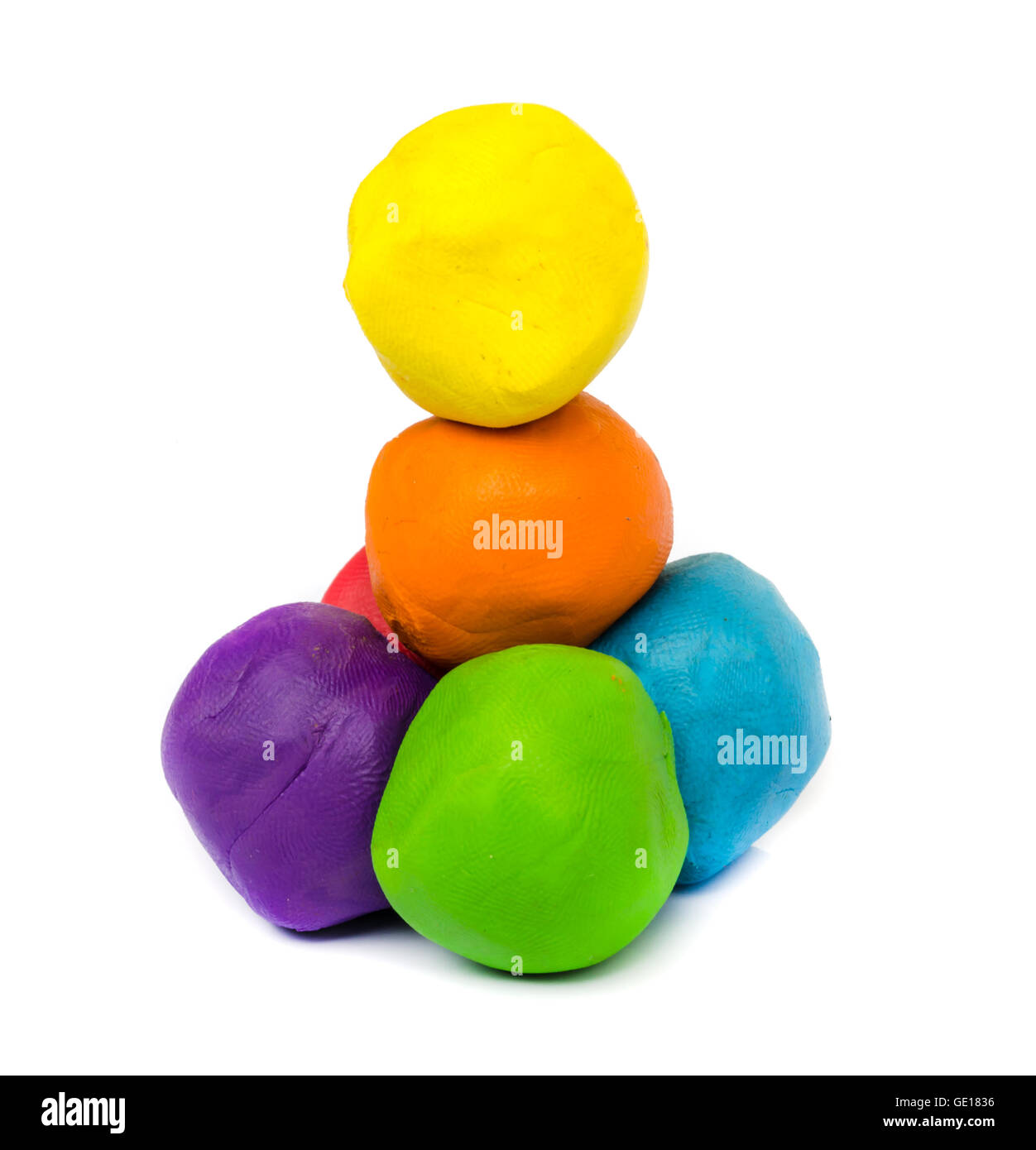 ball of plasticine on white background Stock Photo - Alamy