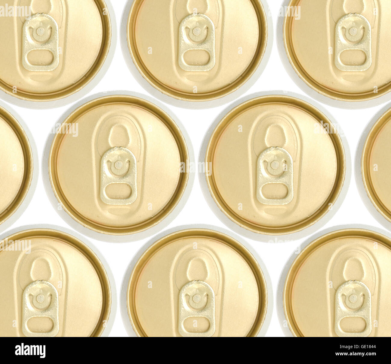 Top view of beer can Stock Photo - Alamy