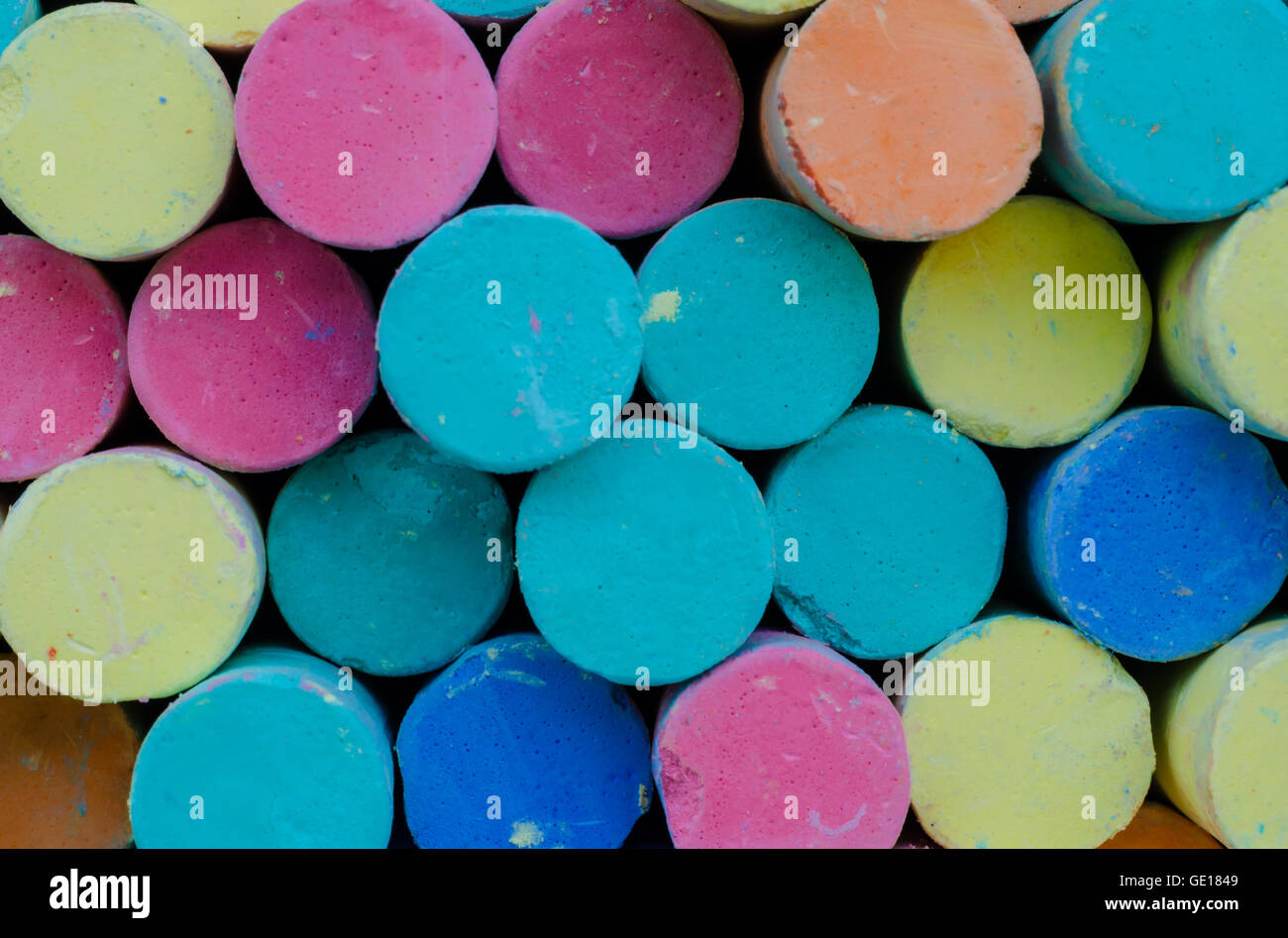 Colorful chalk isolated on white background Stock Photo - Alamy