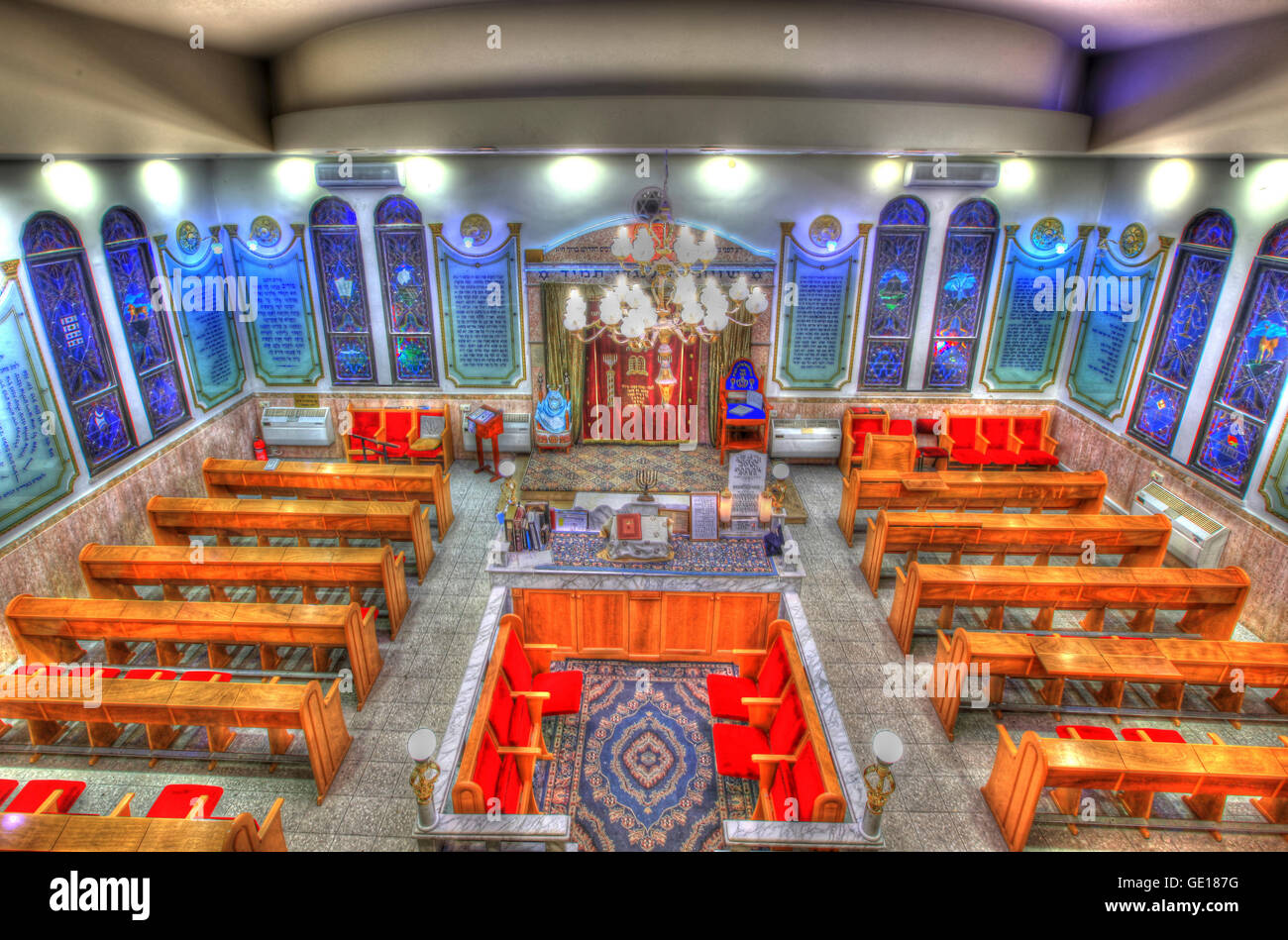 Interior of a synagogue - HDR Stock Photo - Alamy