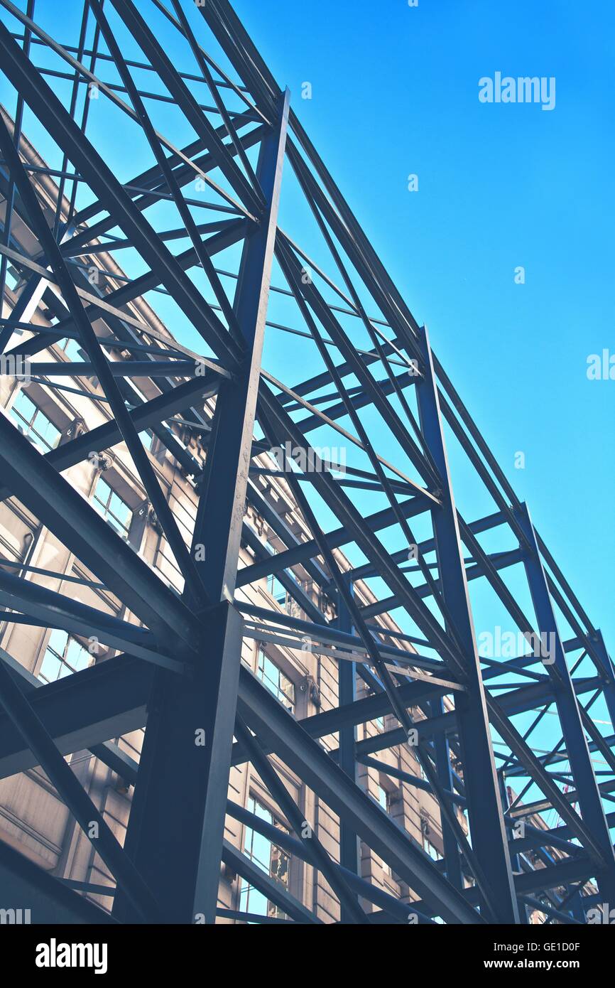 Construction building steel support structure Stock Photo - Alamy