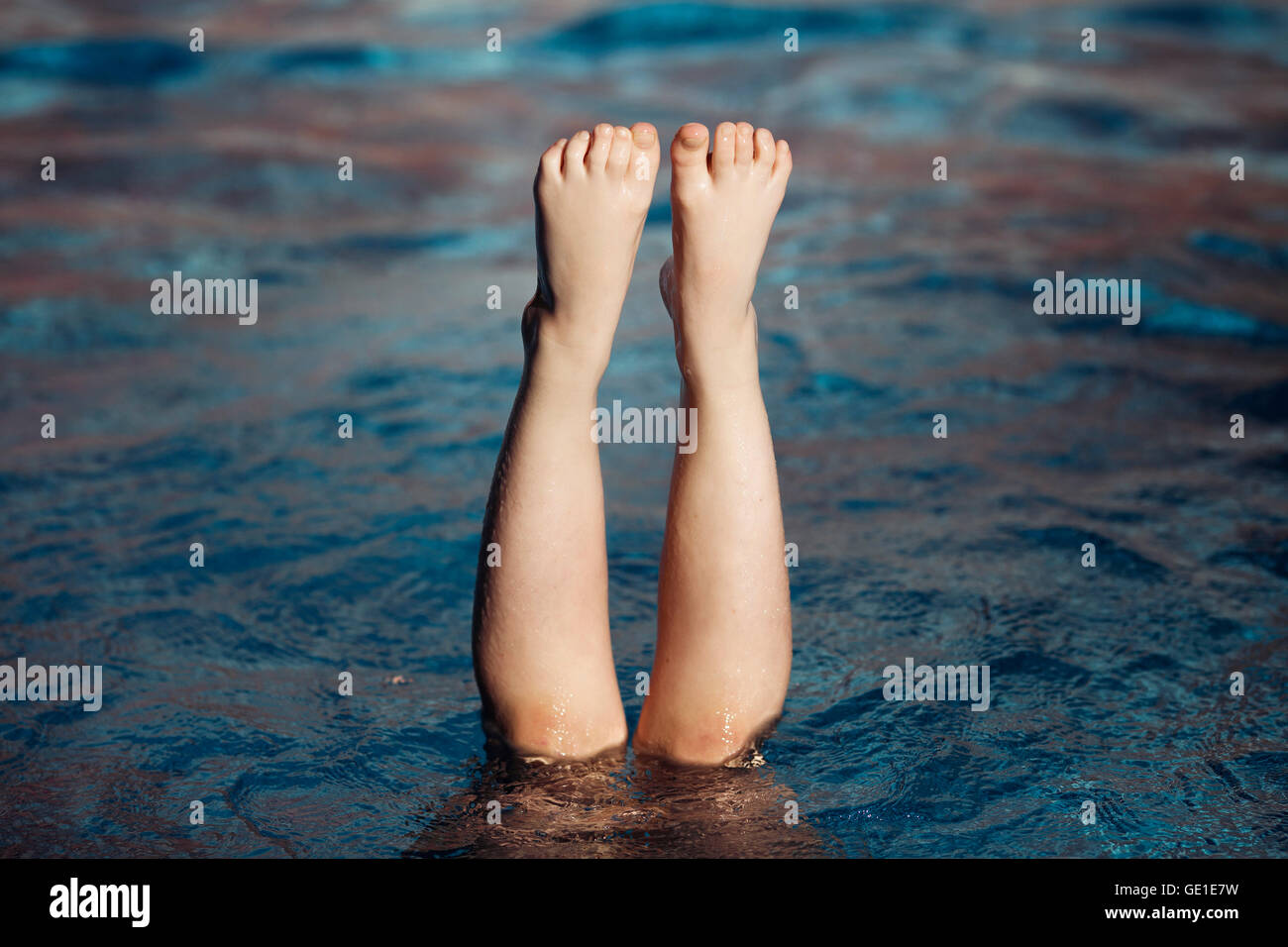 Pool legs hi-res stock photography and images - Alamy