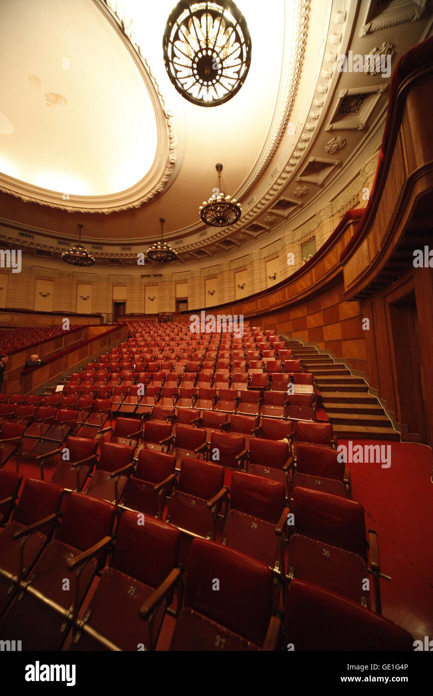 the conference room the palace of culture in the city of riga in latvia ...
