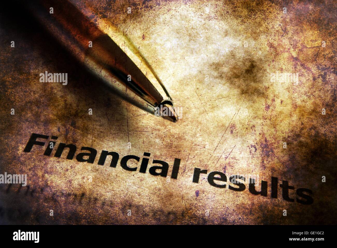 Financial result grunge concept Stock Photo - Alamy