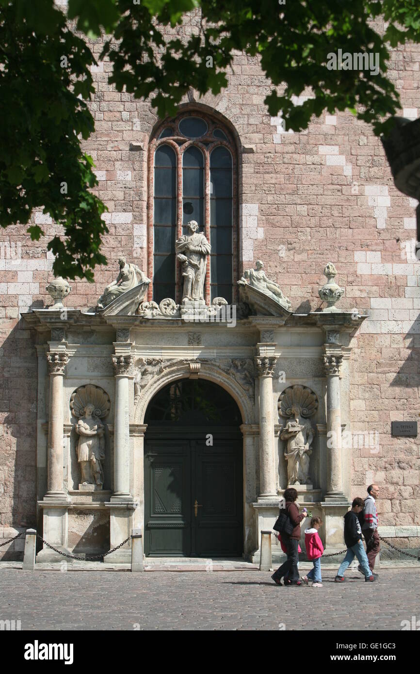 the inside of the Dom in the old town in the city of riga in latvia in ...
