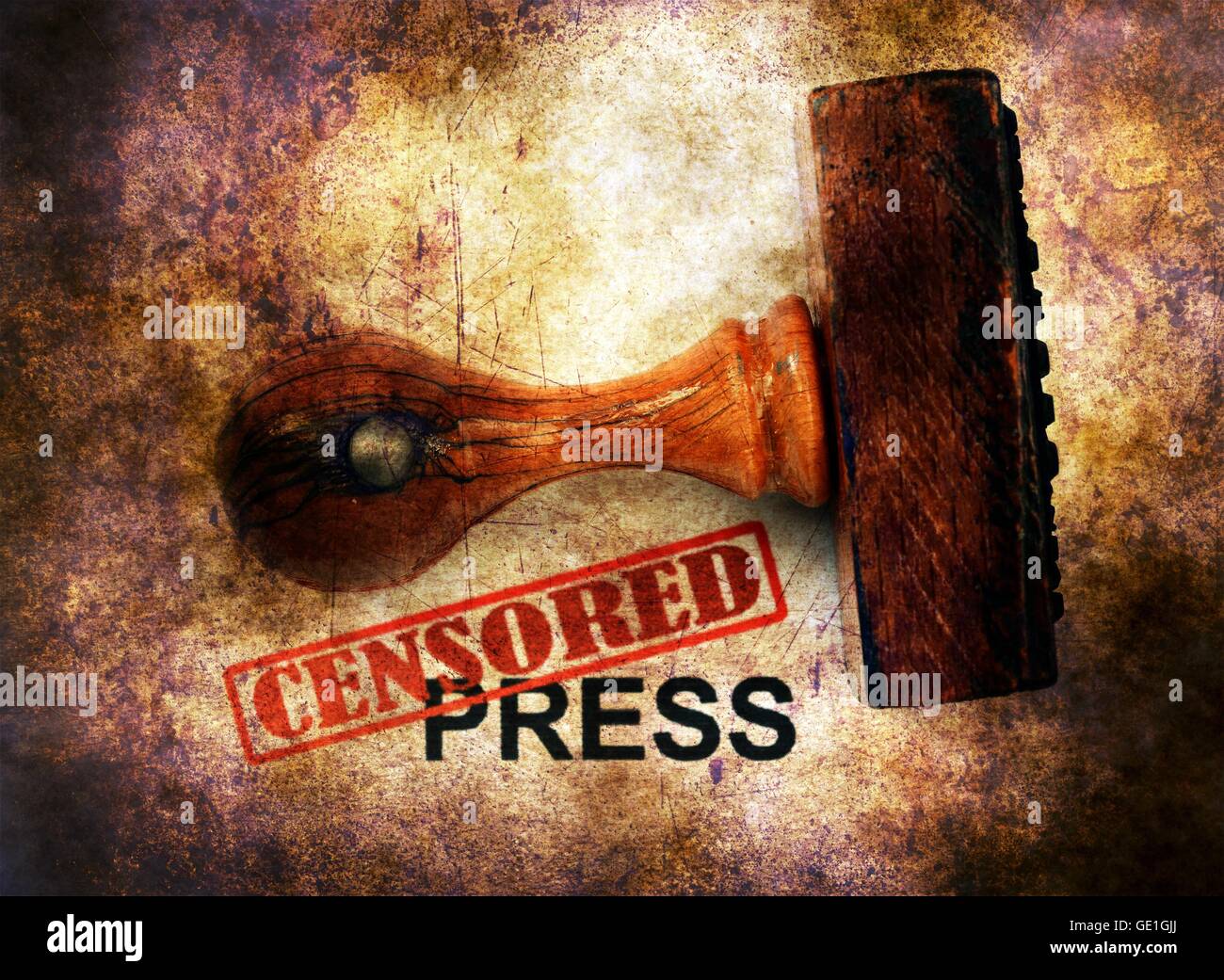 Censored press grunge concept Stock Photo - Alamy