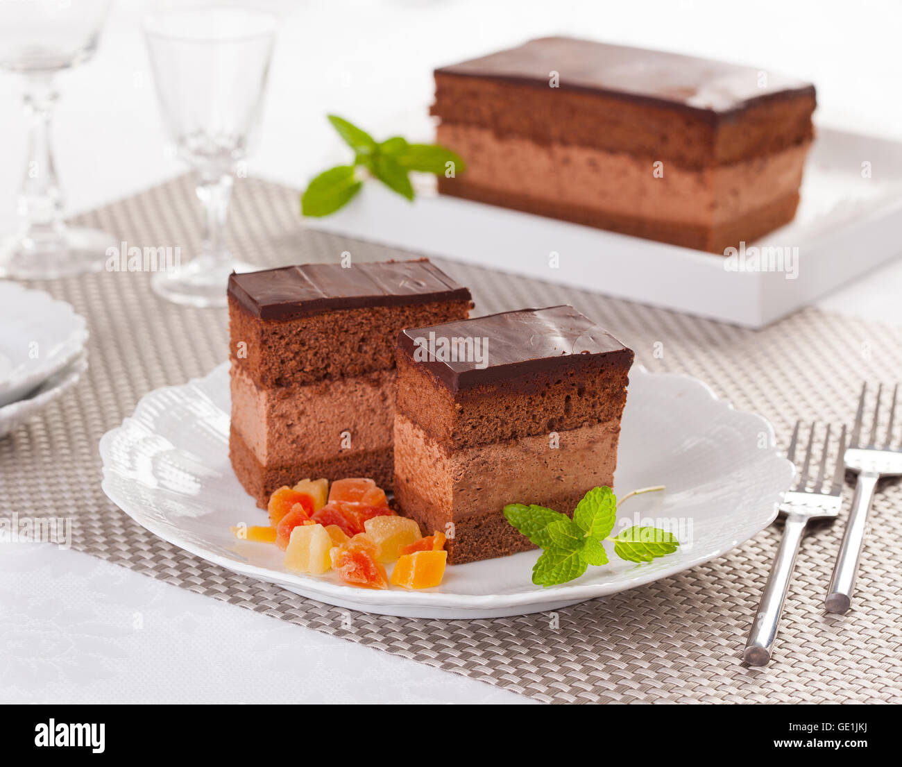 Rigó Jancsi is a traditional Hungarian cube-shaped chocolate sponge ...