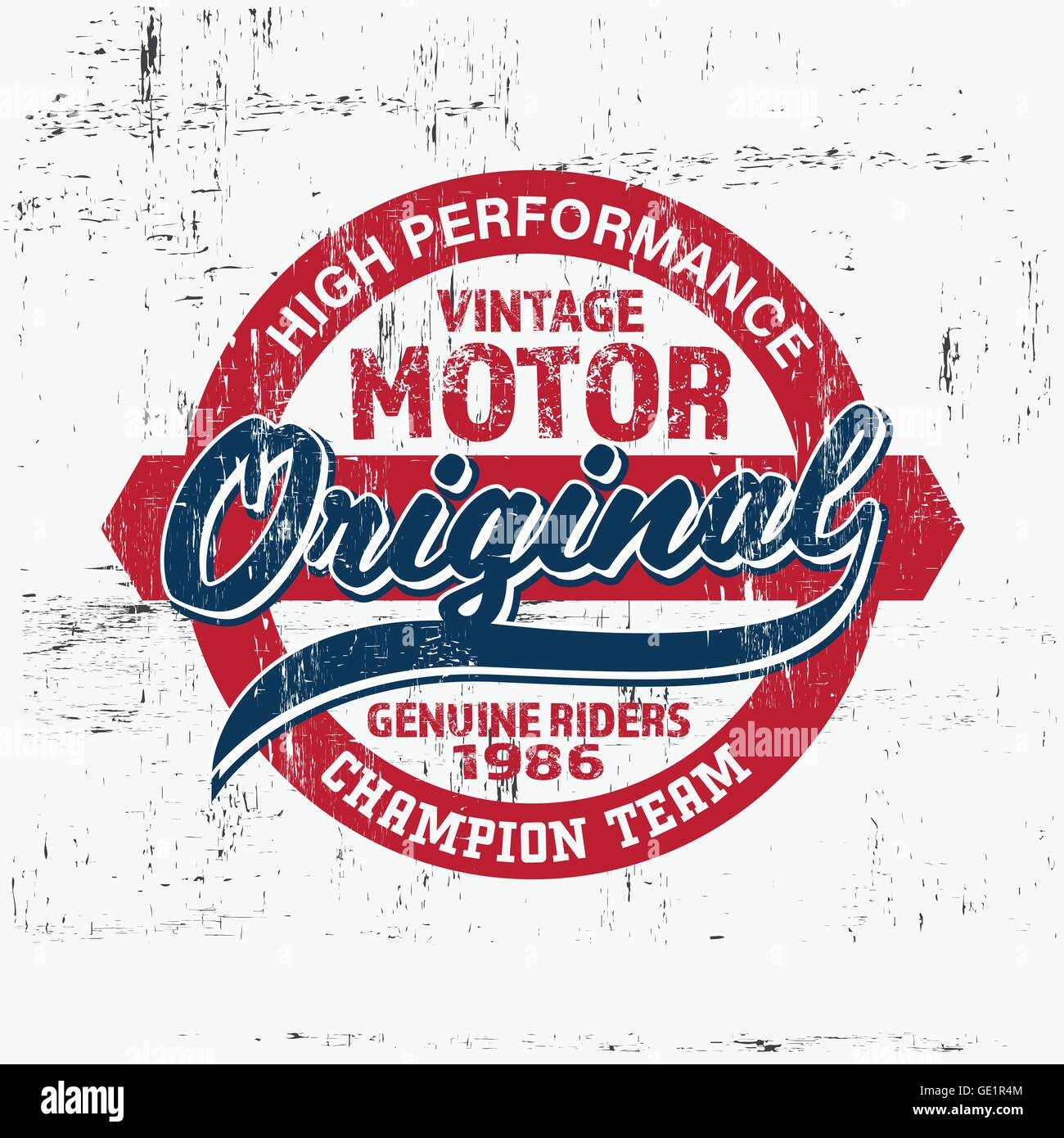 Typography vintage brand logo print for t-shirt. Retro artwork vector ...