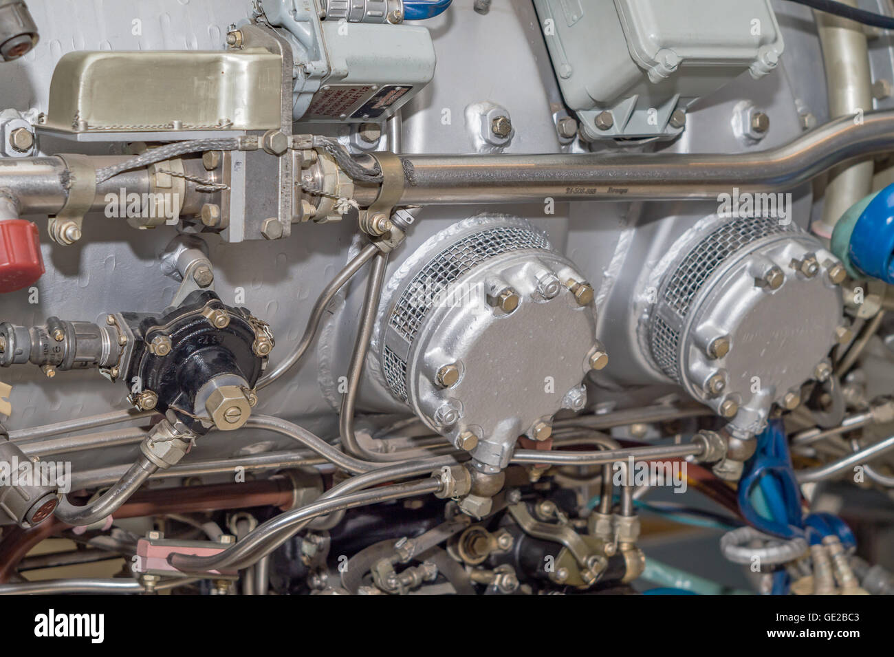 Detailed exposure of a turbo jet engine Stock Photo - Alamy
