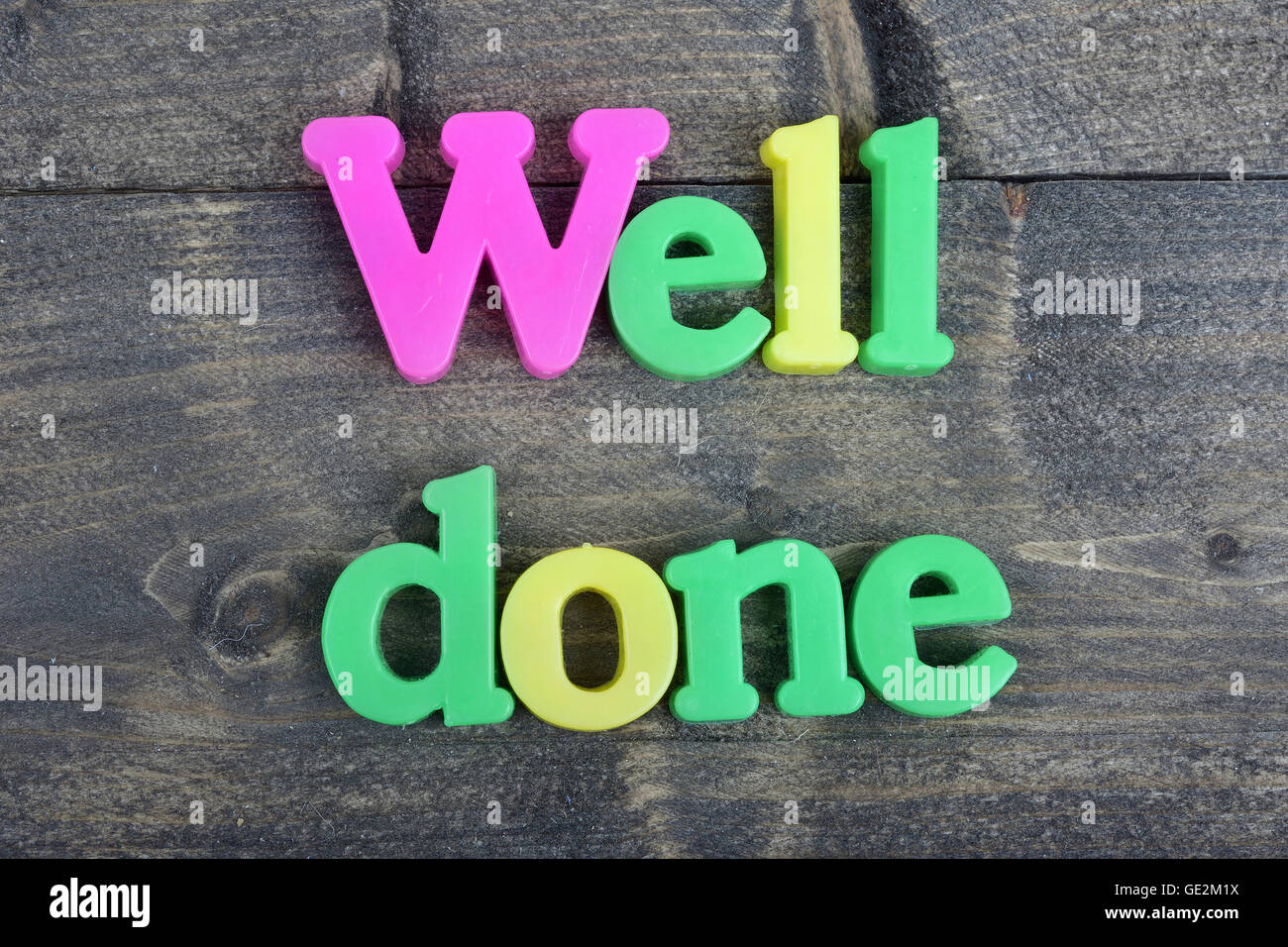 Well done message hi-res stock photography and images - Alamy